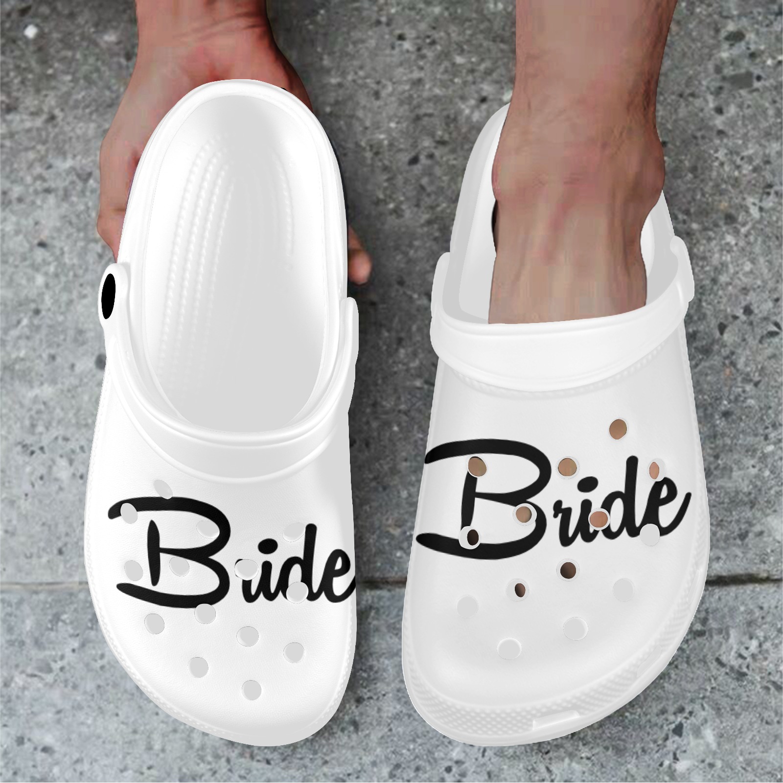 joop Bride Clogs Custom Print Foam Clogs for Adults | ID: D7032300