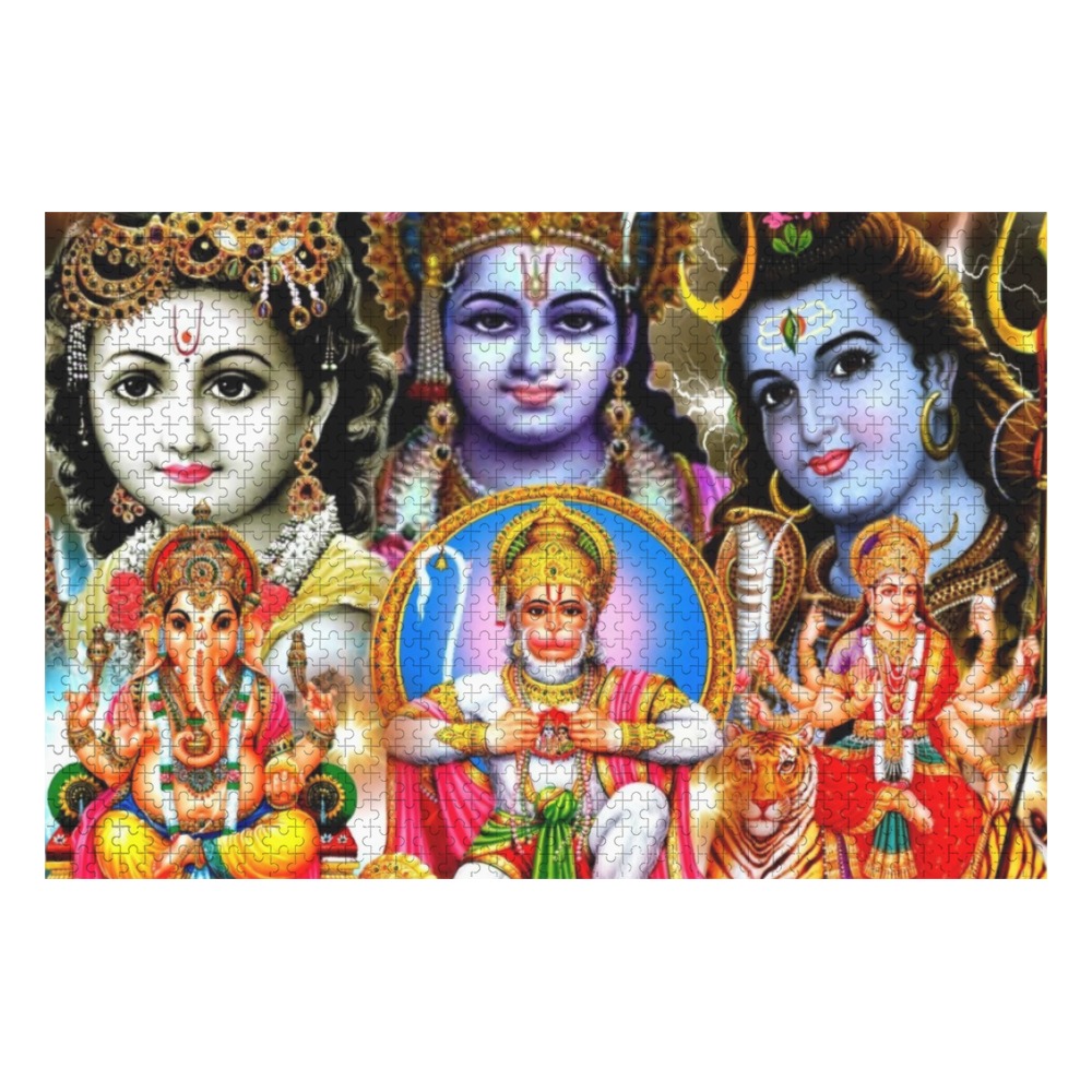 HINDUISM 1000-Piece Wooden Photo Puzzles | ID: D5717705