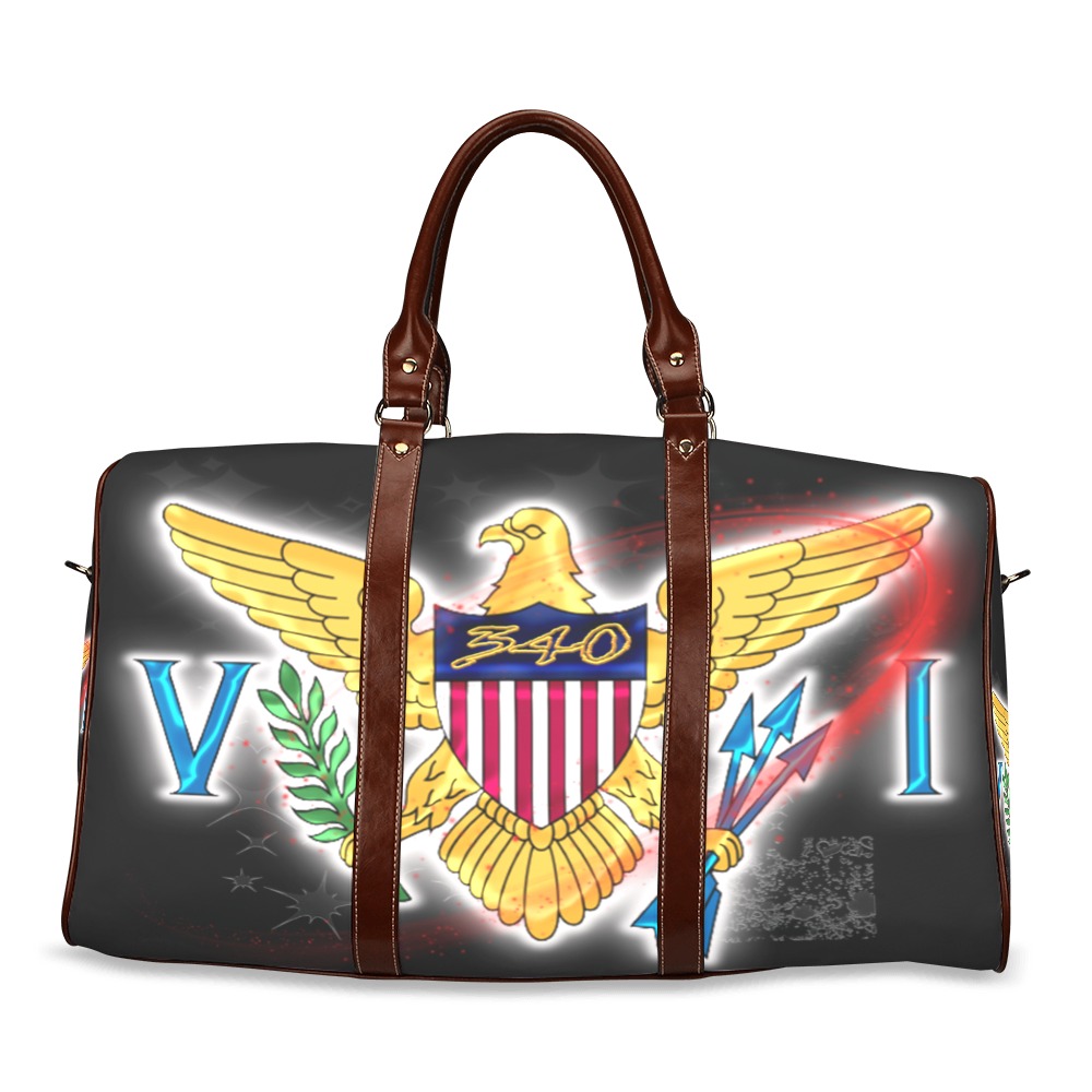 TRENDY LIONESS COUTURE VI FLAG BLACK TRAVEL BAG Waterproof Travel Bag ...