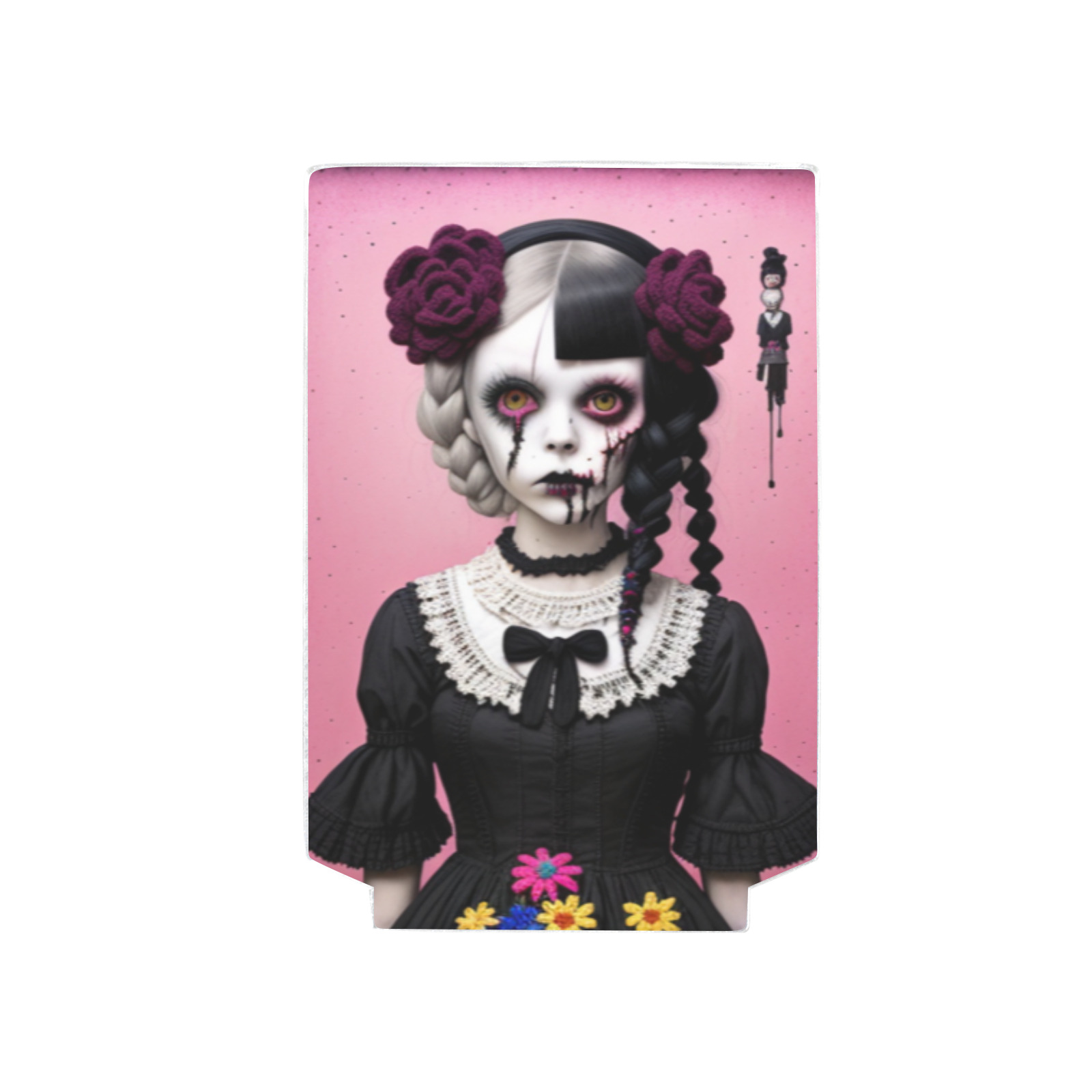 gothic zombie girl with lipstick 3 Acrylic Photo Panel 5"x7.5" | ID ...