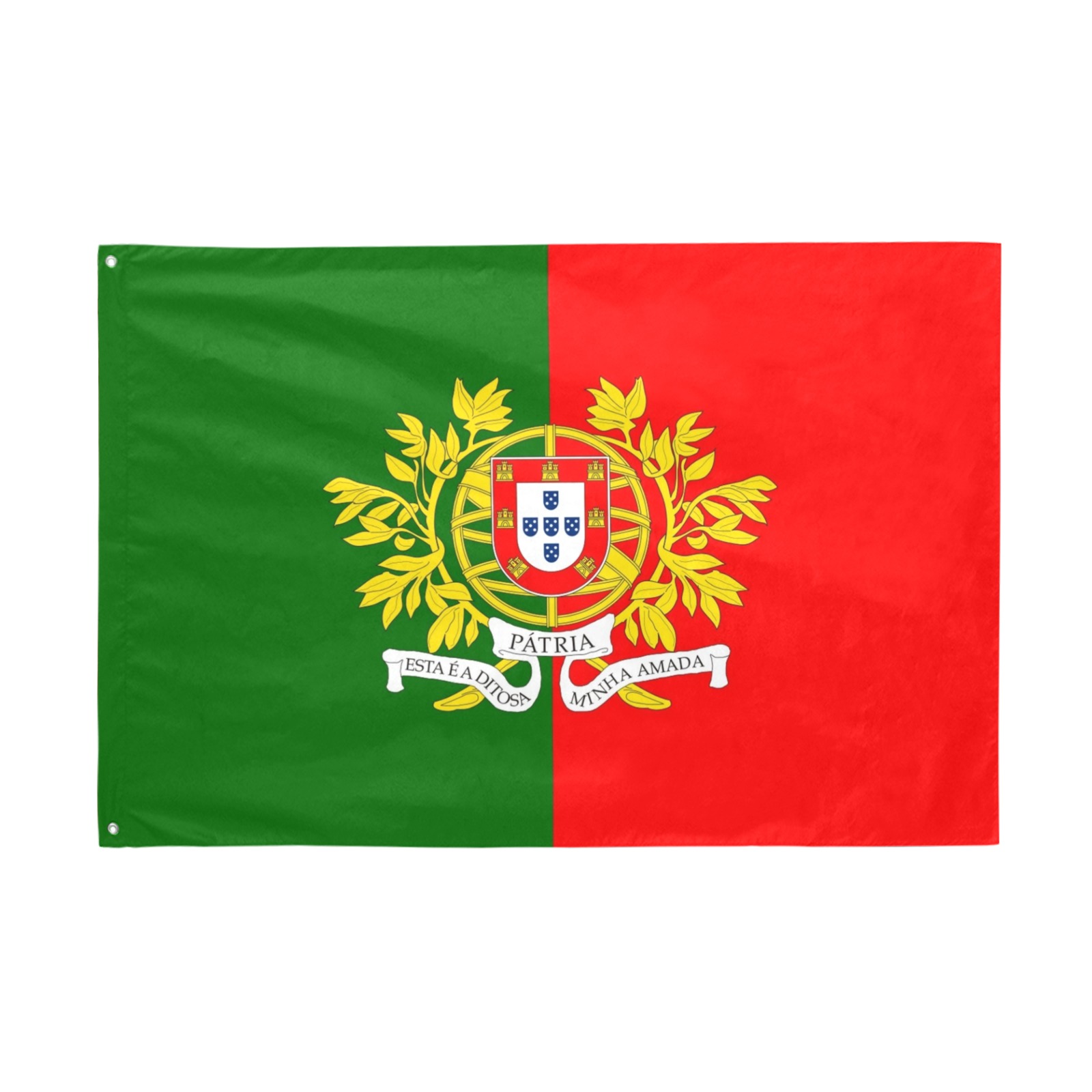 Portugal Flag Variant Shield Crest Garden Flag 70"x47" | ID: D5751833