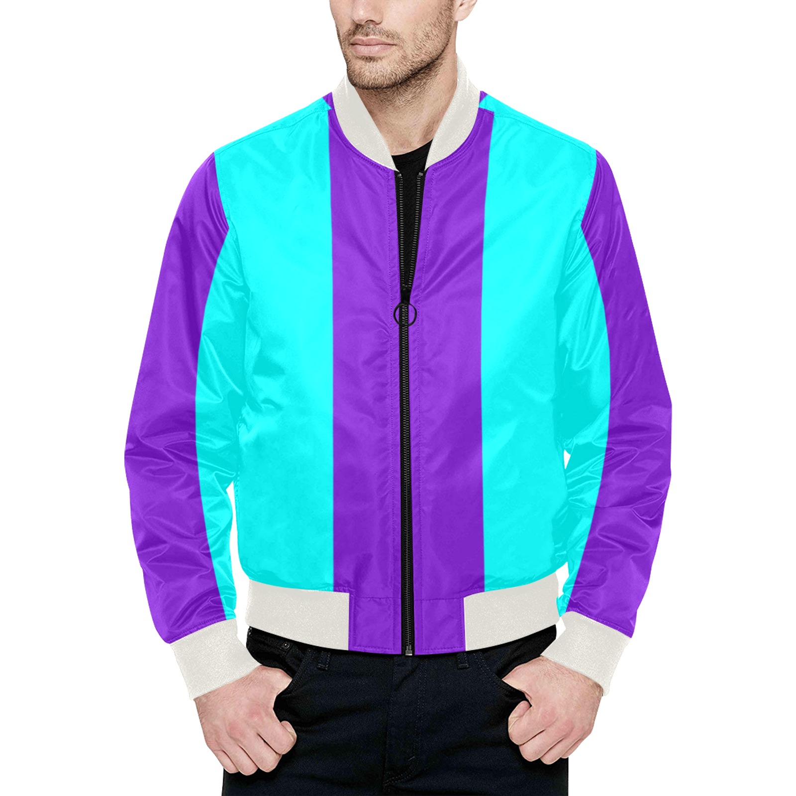 a3 All Over Print Quilted Bomber Jacket for Men (Model H33) | ID: D6470989