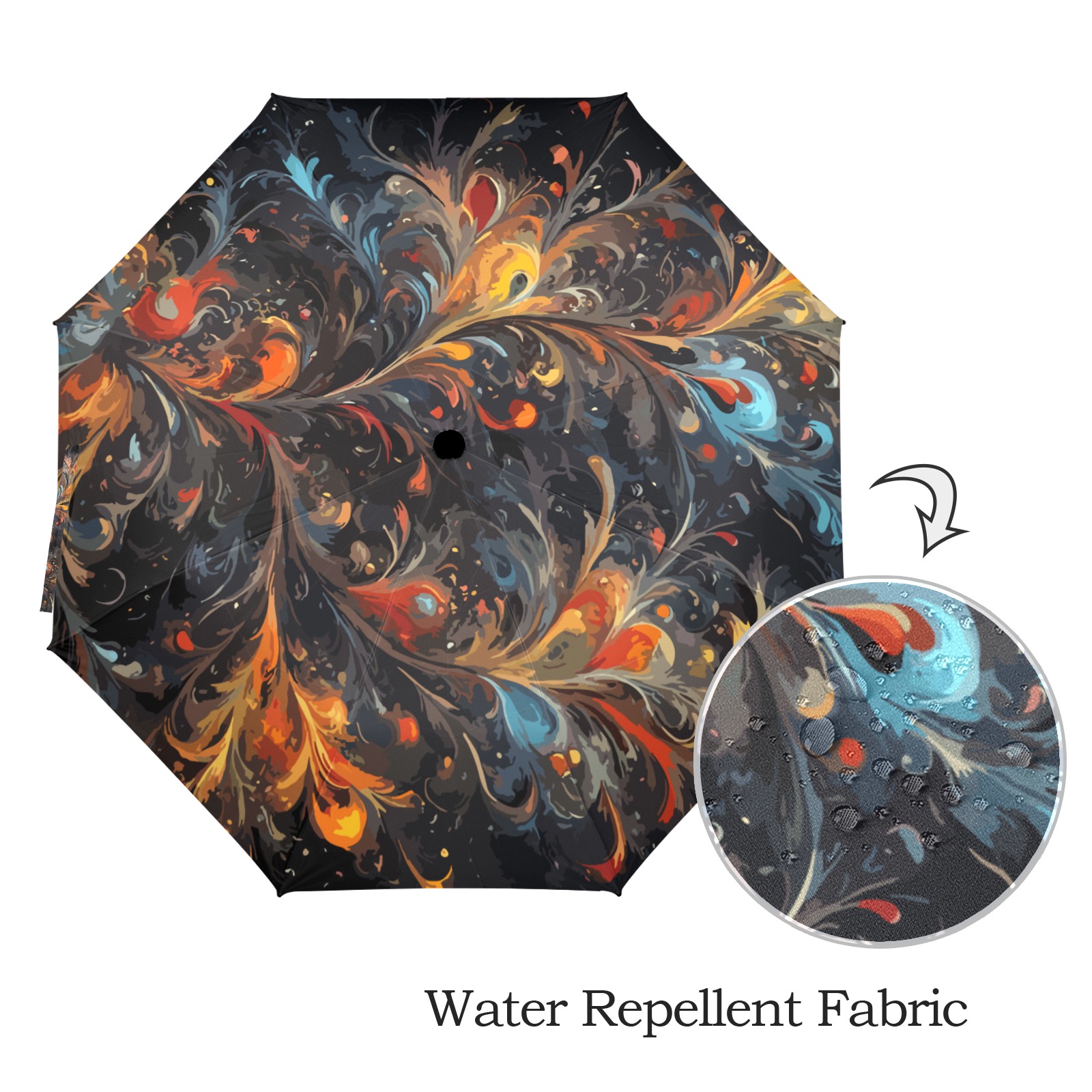 Beautiful decorative abstract floral pattern. Semi-Automatic Foldable ...