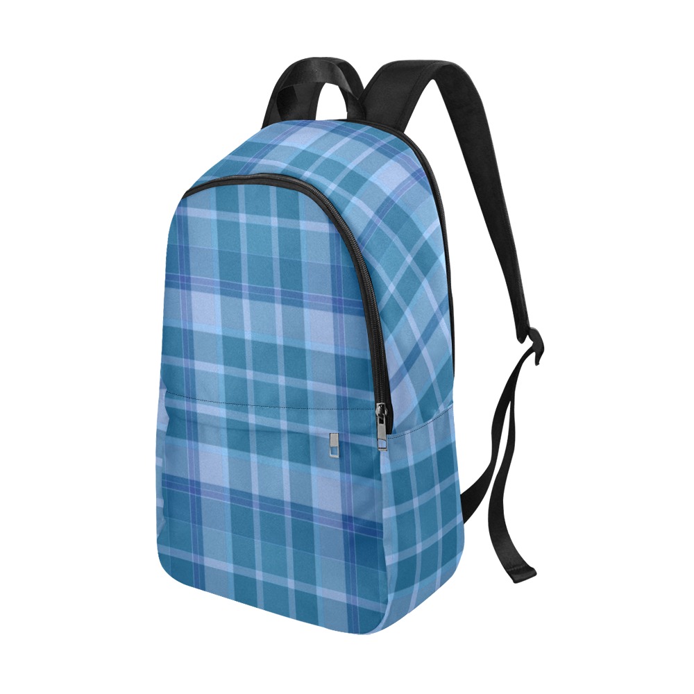 Shades of Blue Plaid Fabric Backpack for Adult (Model 1659) | ID: D6112281