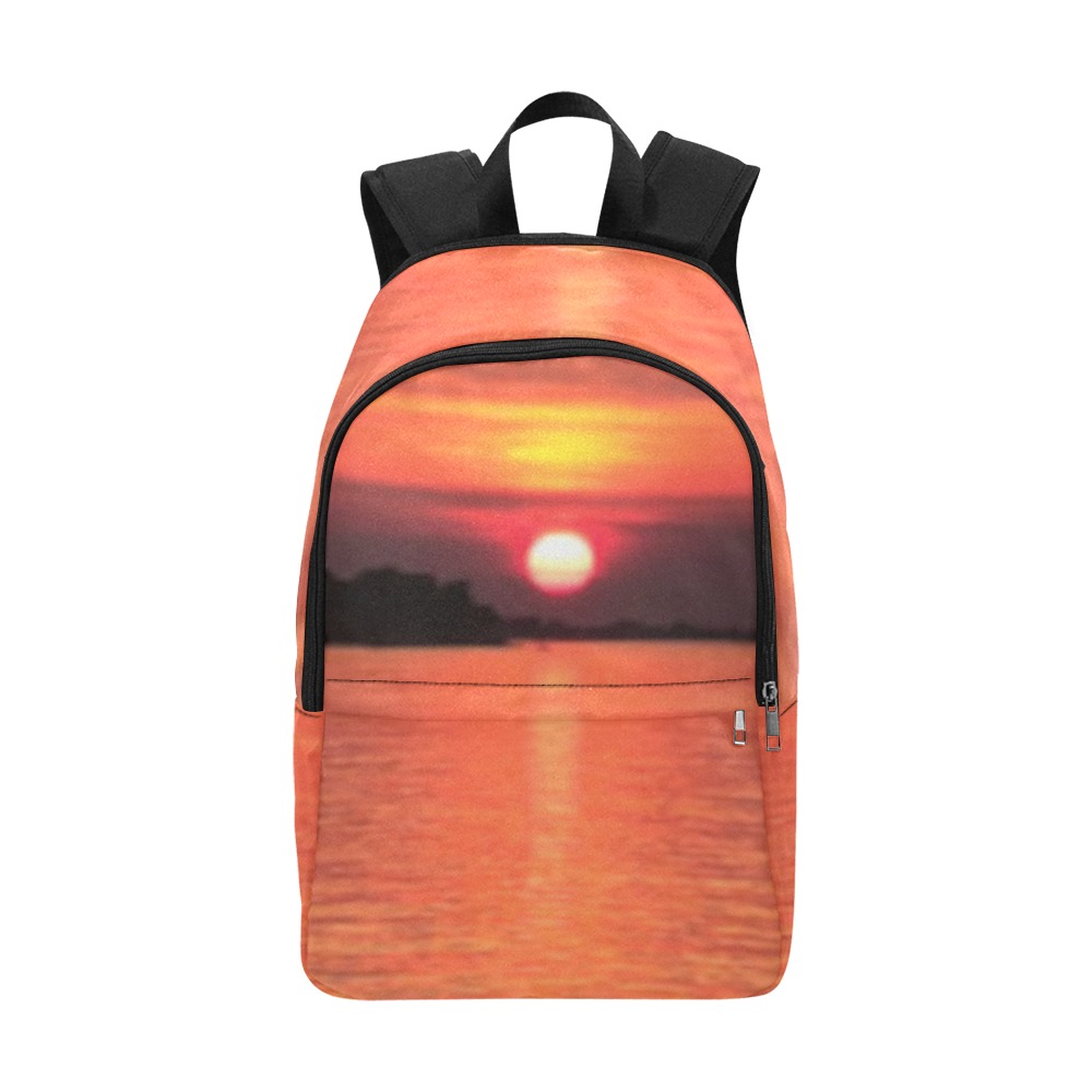 Lady Pink Sunset Collection Fabric Backpack for Adult (Model 1659) | ID ...