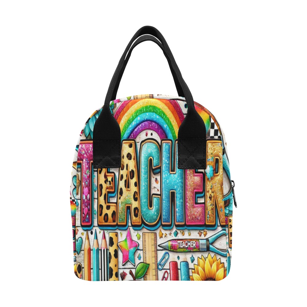 teacher lunch tote 3 Zipper Lunch Bag (Model 1689) | ID: D7456007