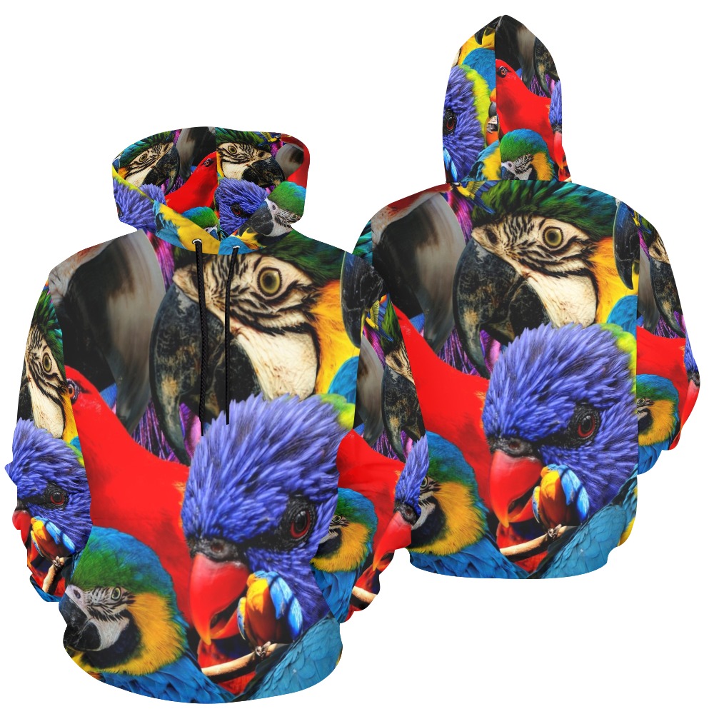 PARROTS All Over Print Hoodie for Men (USA Size) (Model H13) | ID: D5743011
