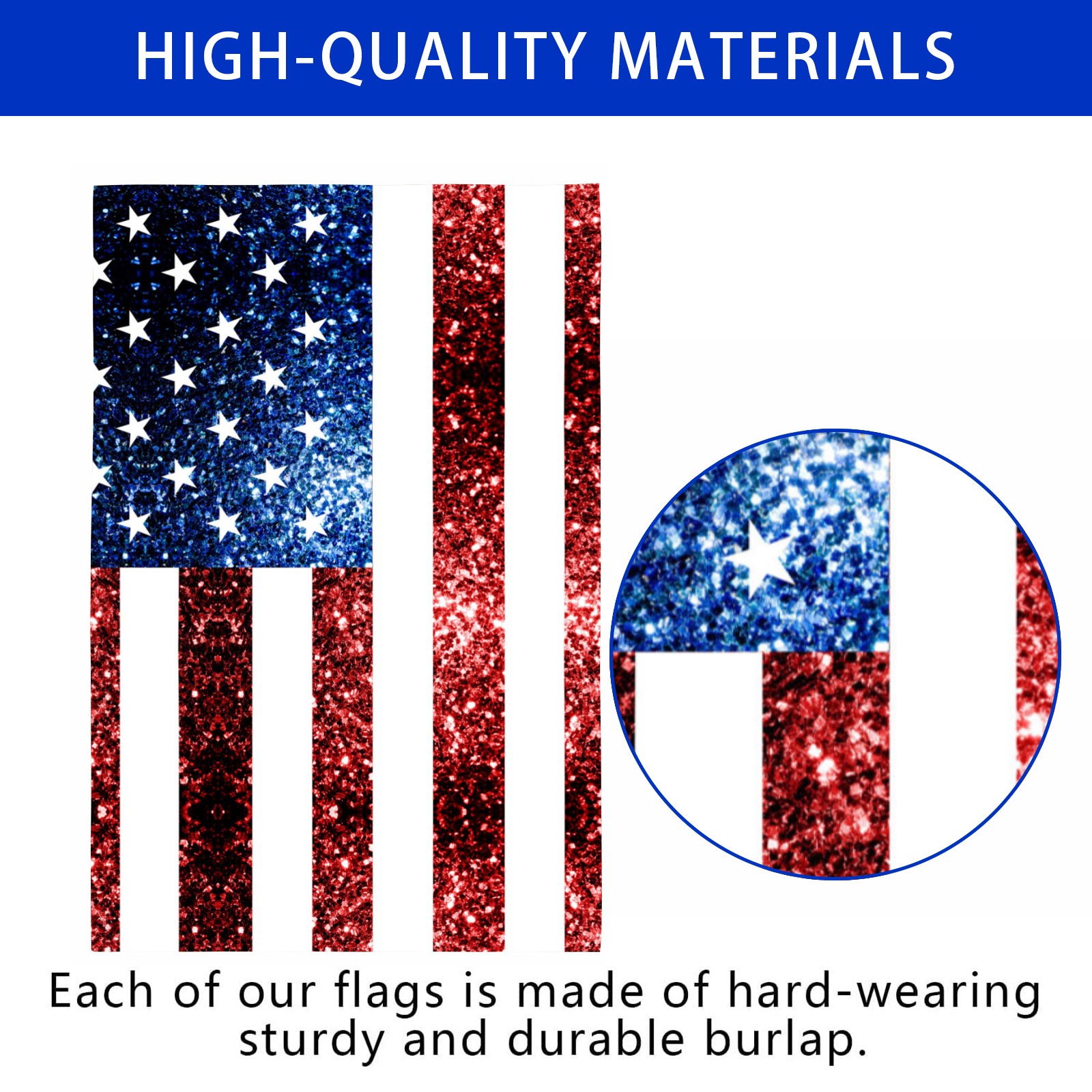 Sparkly USA flag America Red White Blue faux Sparkles patriotic bling ...