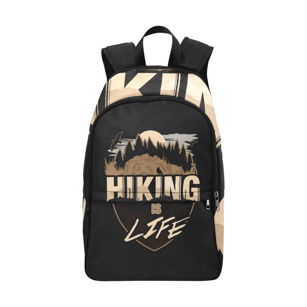 Hiking Is Life Fabric Backpack for Adult (Model 1659) | ID: D6530661