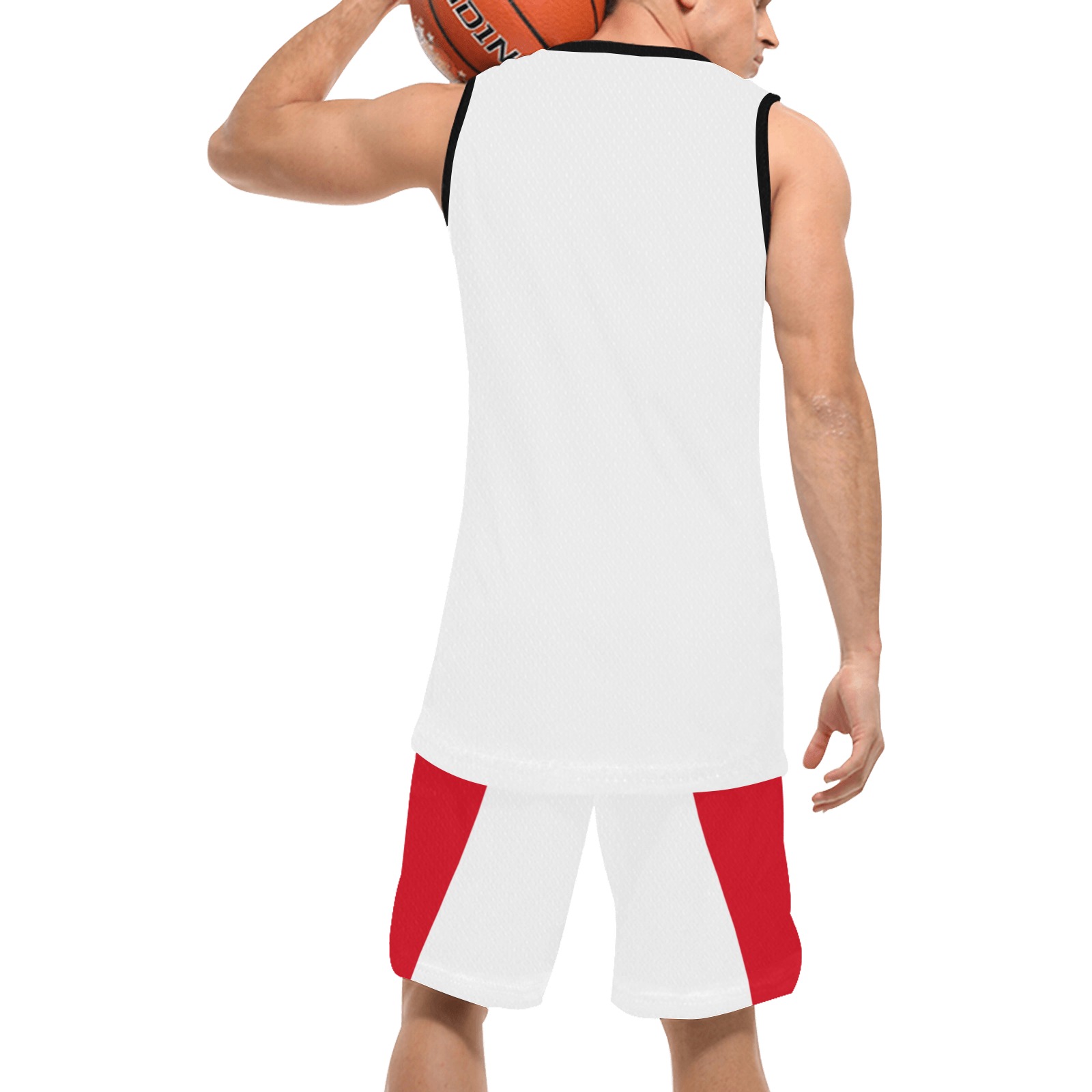 Flag_of_Peru.svg Basketball Uniform with Pocket | ID: D6310989