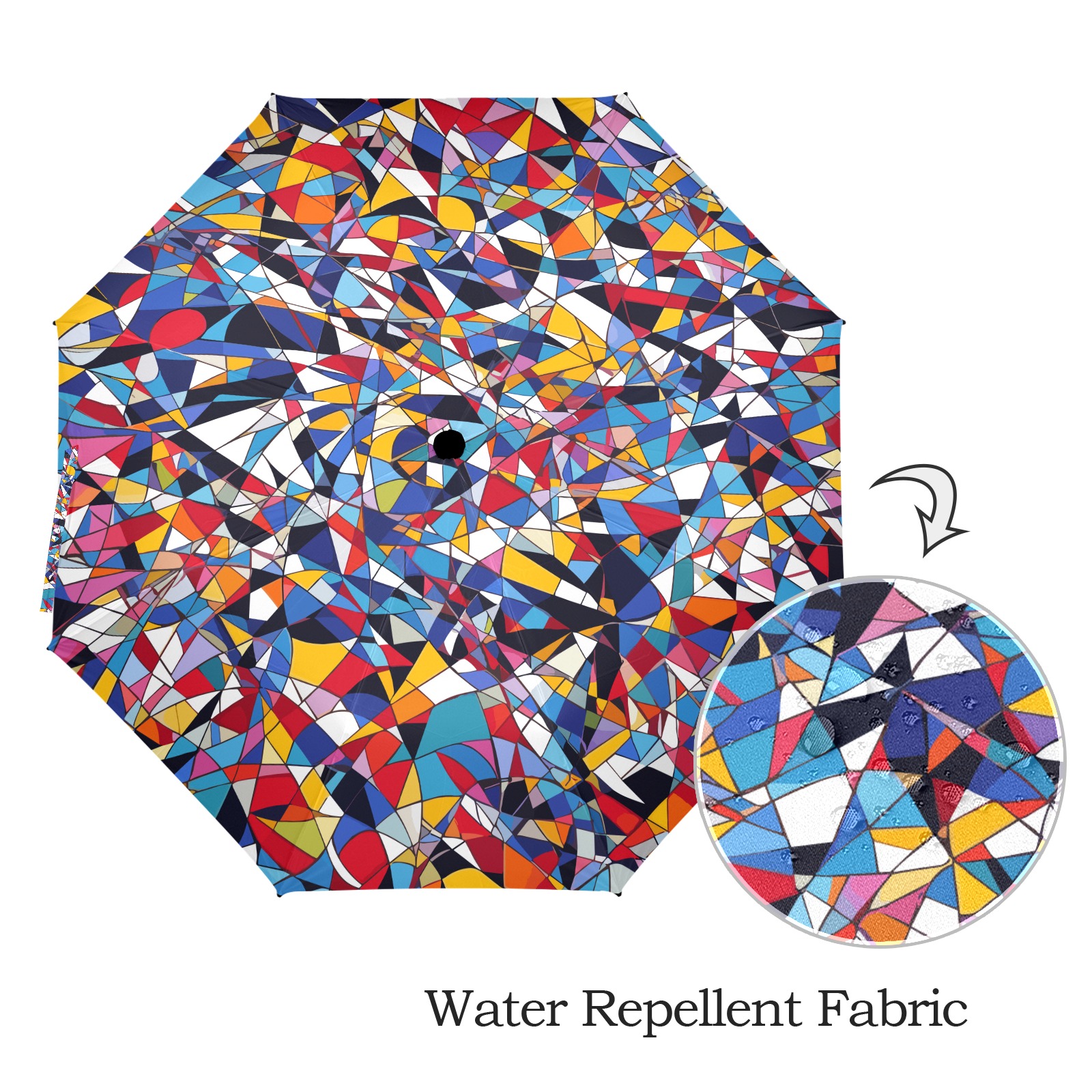 Decorative geometric colorful abstract art. Semi-Automatic Foldable ...