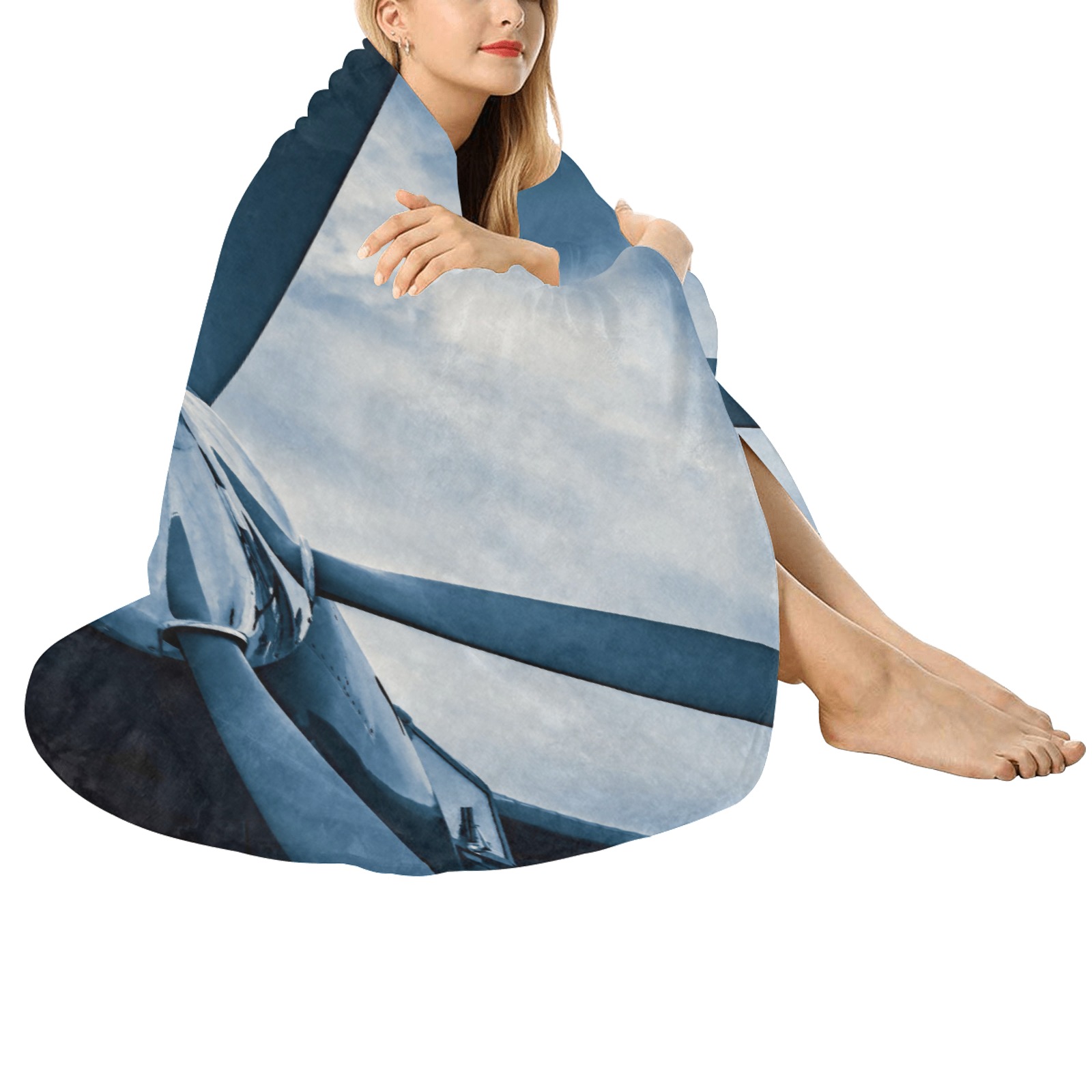 Vintage Aircraft Propeller Clear Prop Adventure Circular Ultra-Soft ...