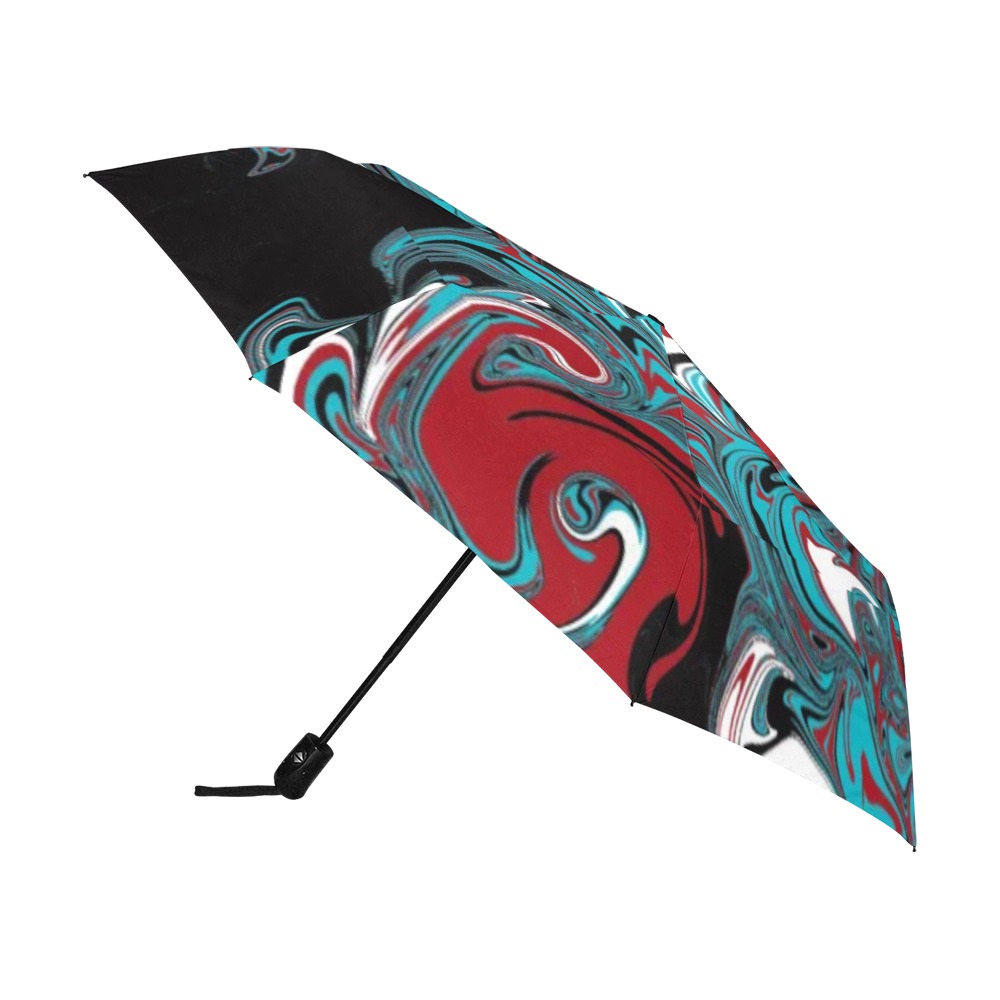 Dark Wave of Colors Anti-UV Auto-Foldable Umbrella (U09) | ID: D6981379
