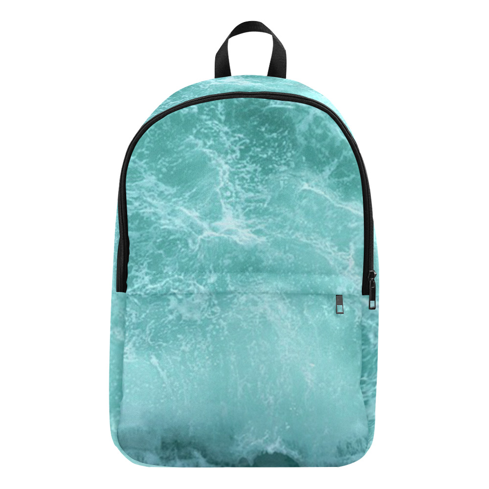 green ocean splash Fabric Backpack for Adult (Model 1659) | ID: D7424689
