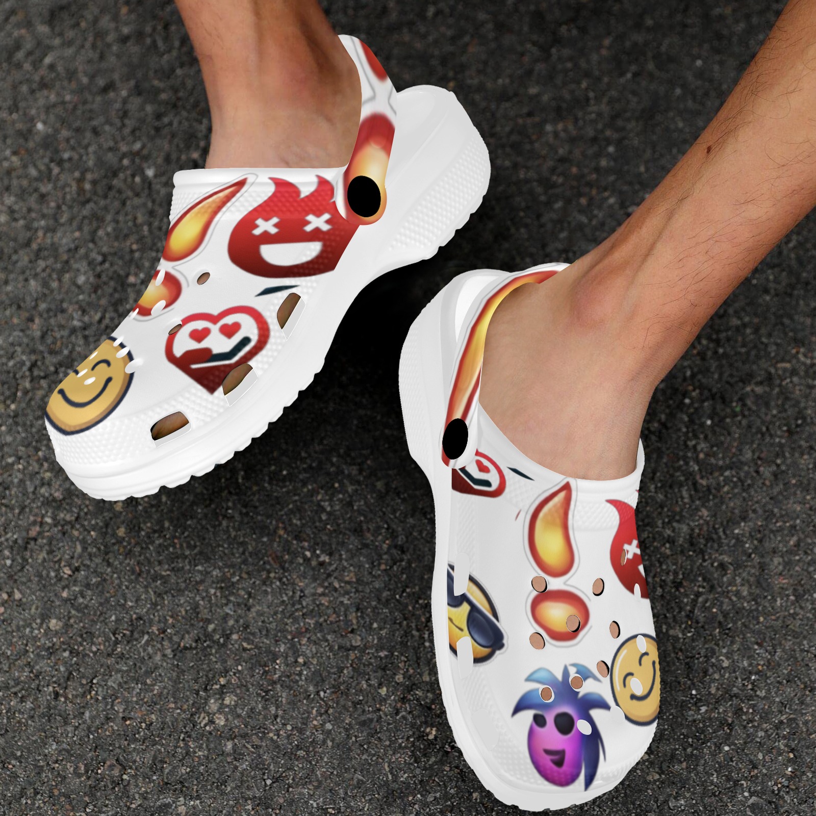 9972A420-DA7D-4692-939D-73B06DC8BB09 Emoji Clogs Custom Print Foam ...