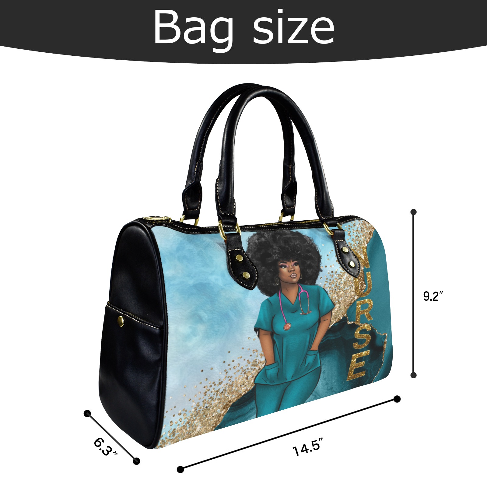 teal nurse purse City Bag (Model 1750) | ID: D7308176