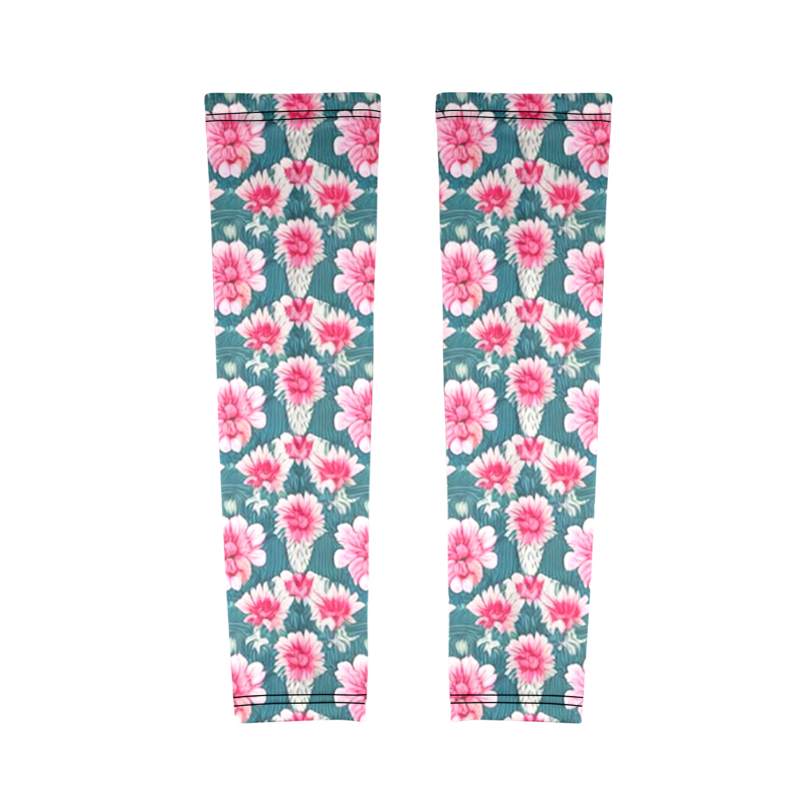 Retro 1880s Flowers Pattern 22 Arm Sleeves (Set of Two with Different ...