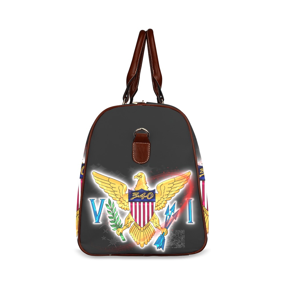 TRENDY LIONESS COUTURE VI FLAG BLACK TRAVEL BAG Waterproof Travel Bag ...