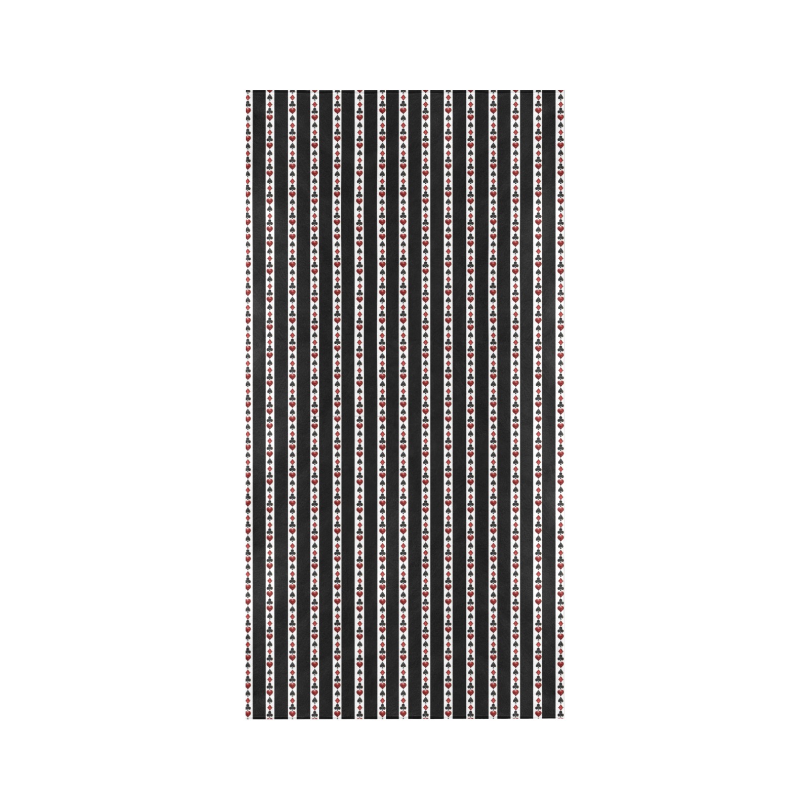 Playing Card Symbols Stripes Beach Towel 30"x 60" | ID: D7049924