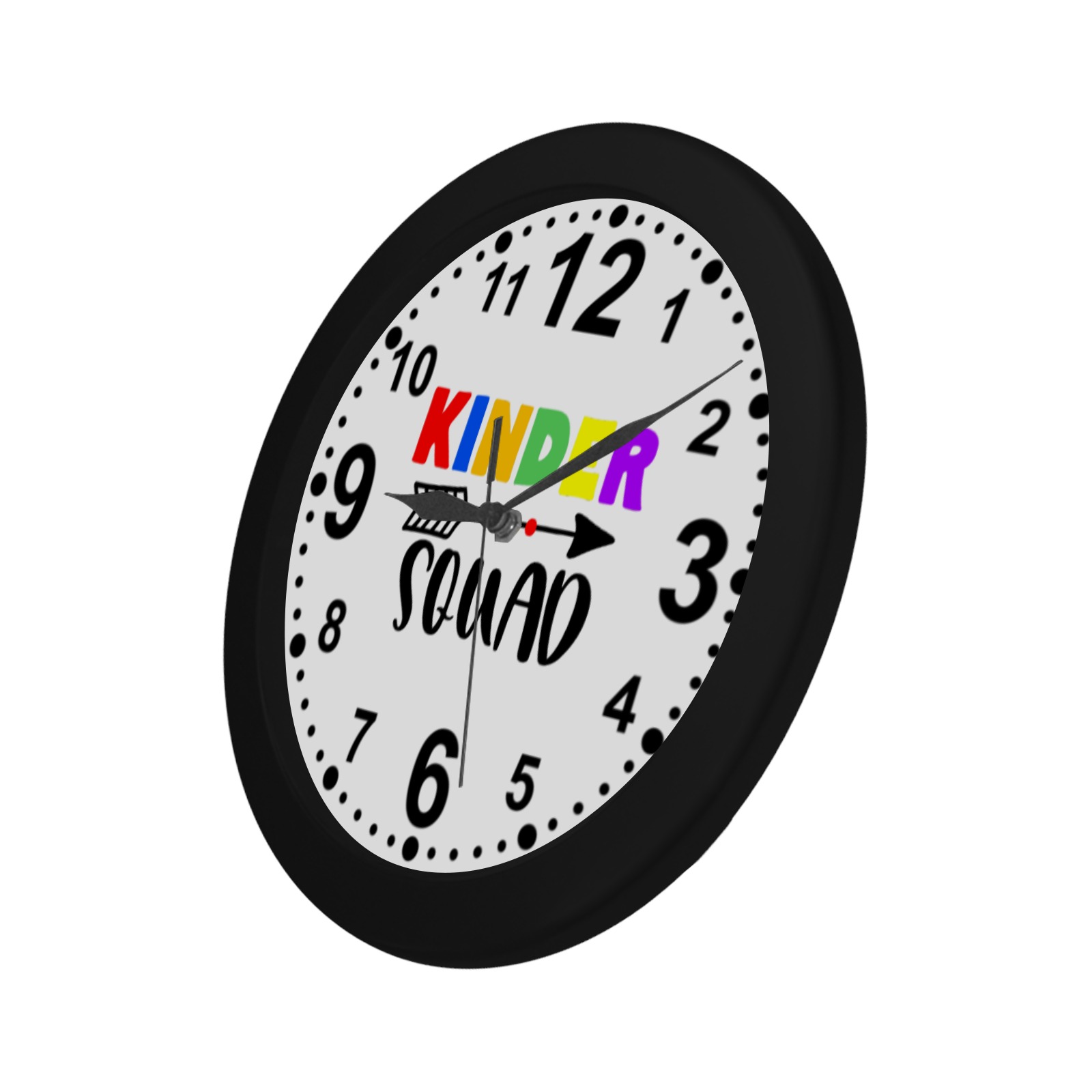 Kinder Squad Circular Plastic Wall clock | ID: D6886647