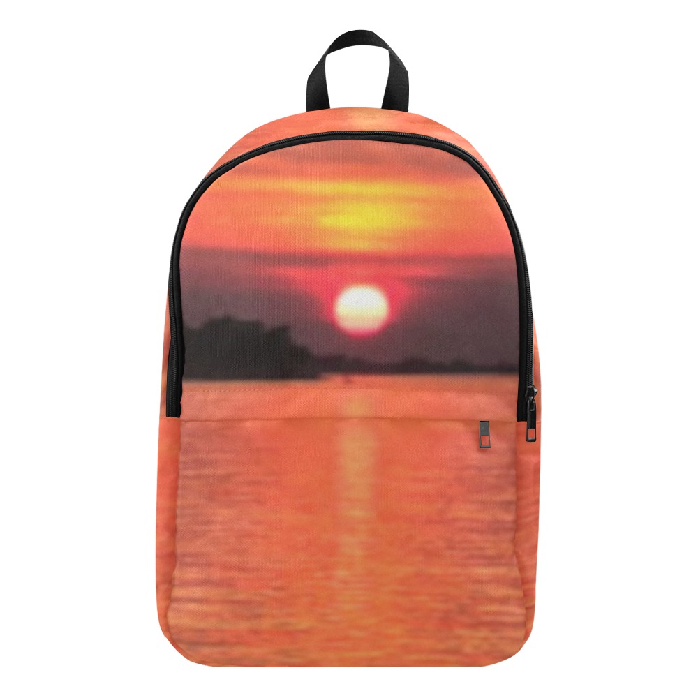 Lady Pink Sunset Collection Fabric Backpack for Adult (Model 1659) | ID ...