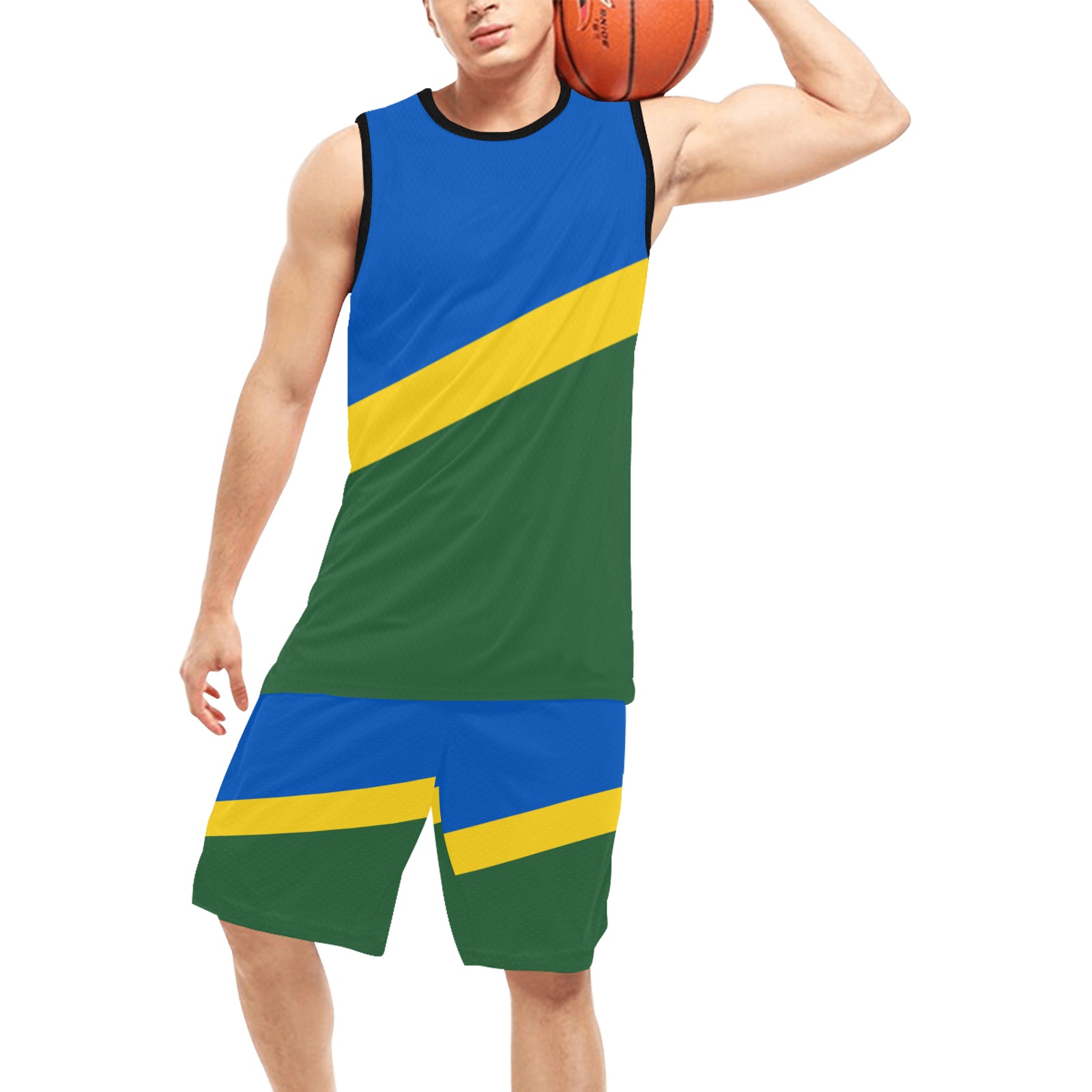 Flag_of_the_Solomon_Islands.svg Basketball Uniform with Pocket | ID ...