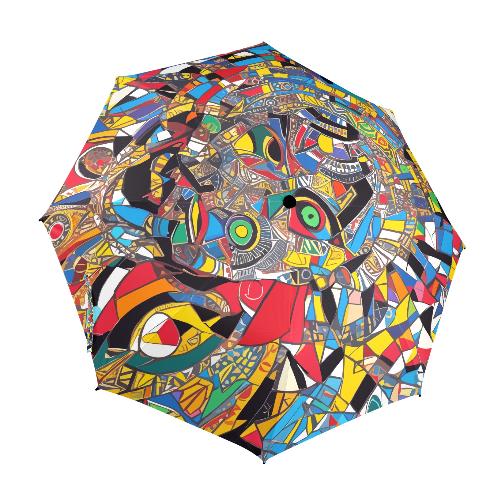 Modernist abstract art of an African mask. Semi-Automatic Foldable ...