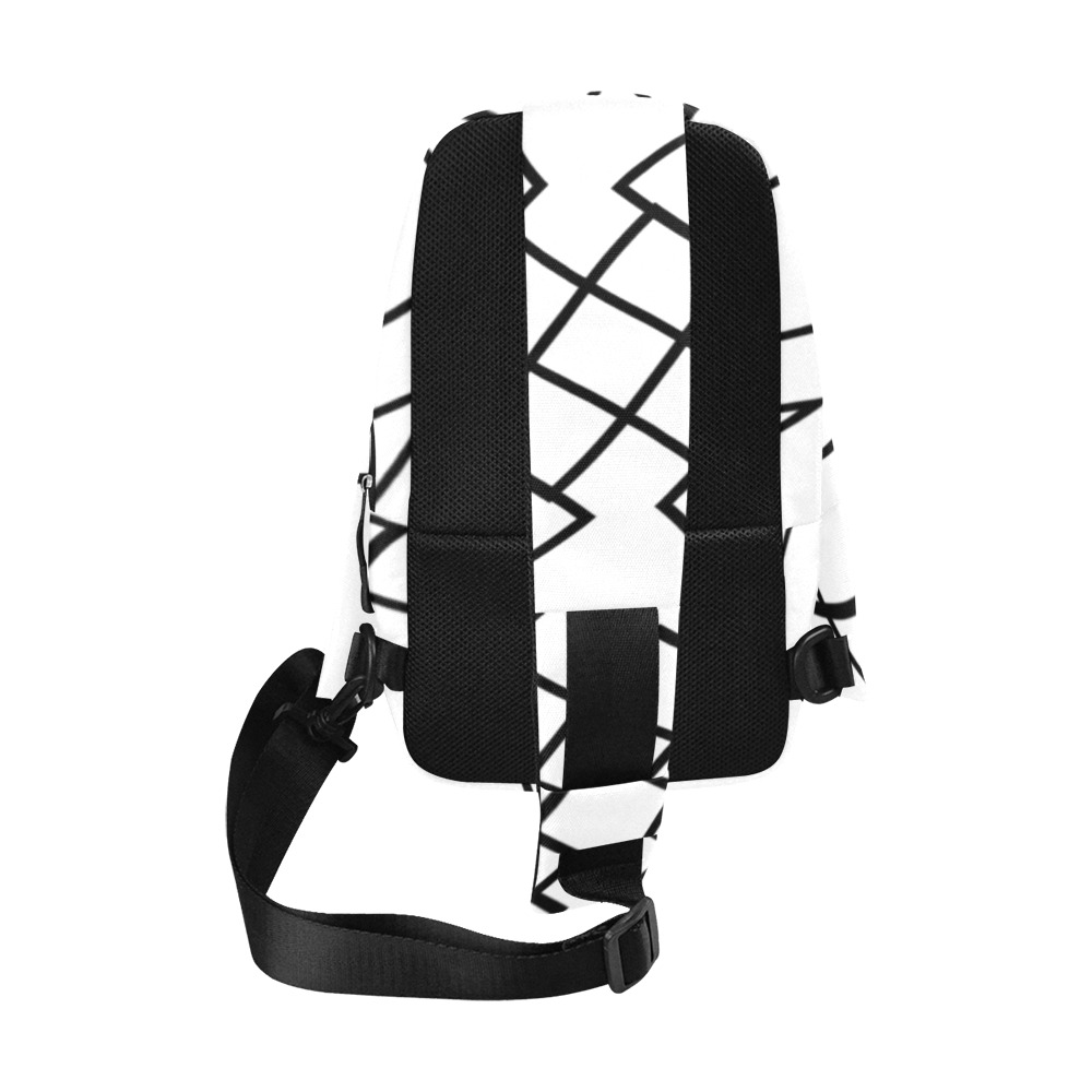 InterlockingCrosses Twirled Chest Bag (Model 1678) | ID: D6354918