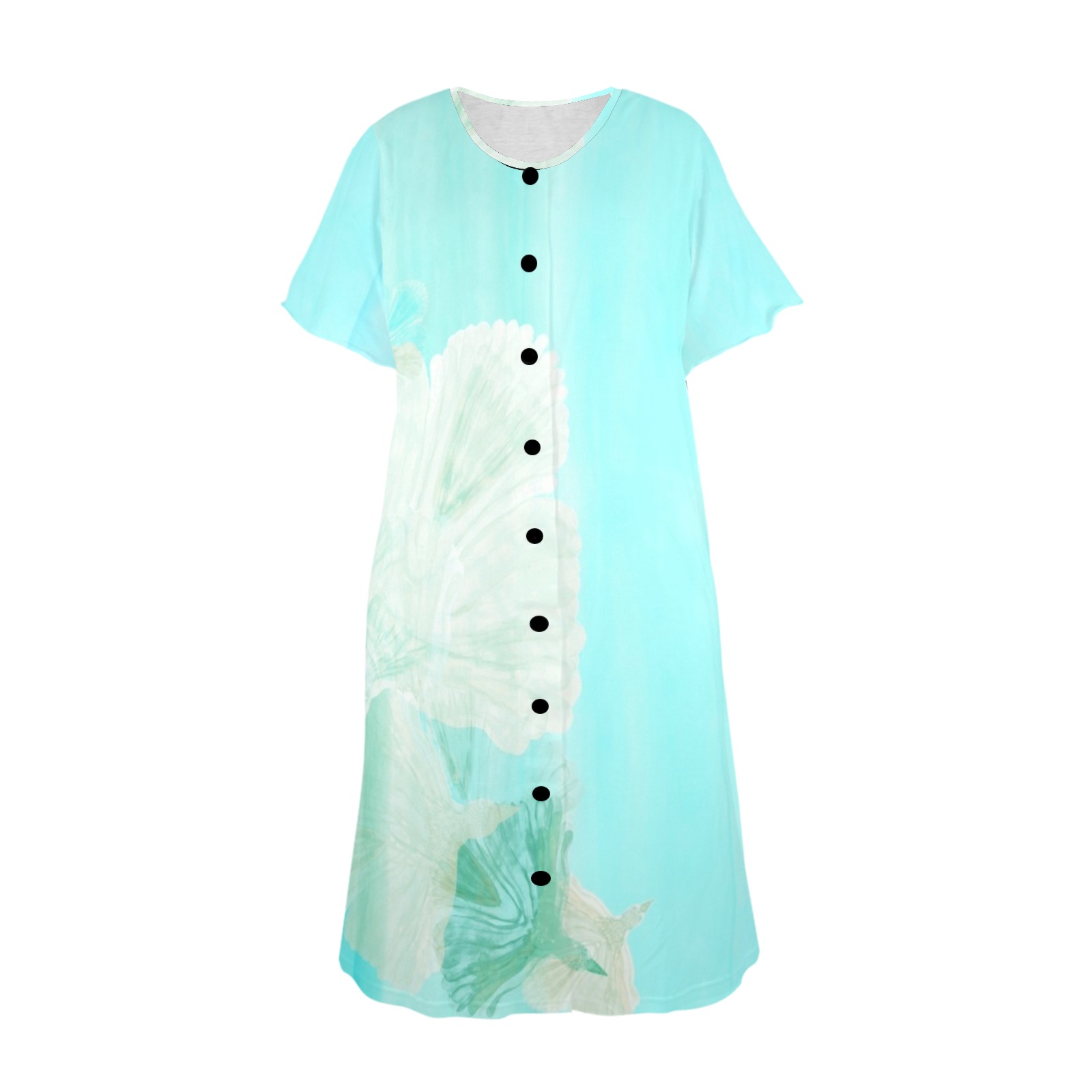 l envol 11 Women's Button Front House Dress | ID: D6848350