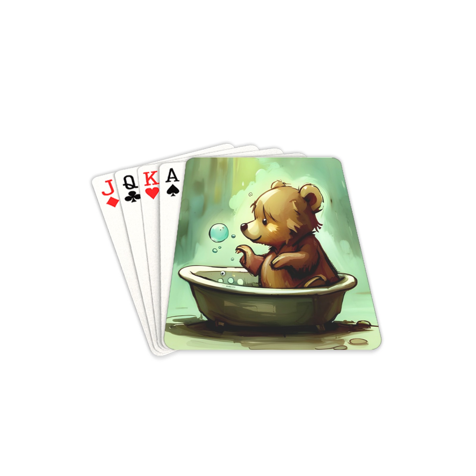Little Bears 6 Playing Cards 2.5"x3.5" | ID: D6745946