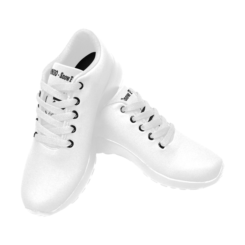 DIONIO - Side Swipe Running Shoes (All White ,Black D Shield Logo)) Men ...