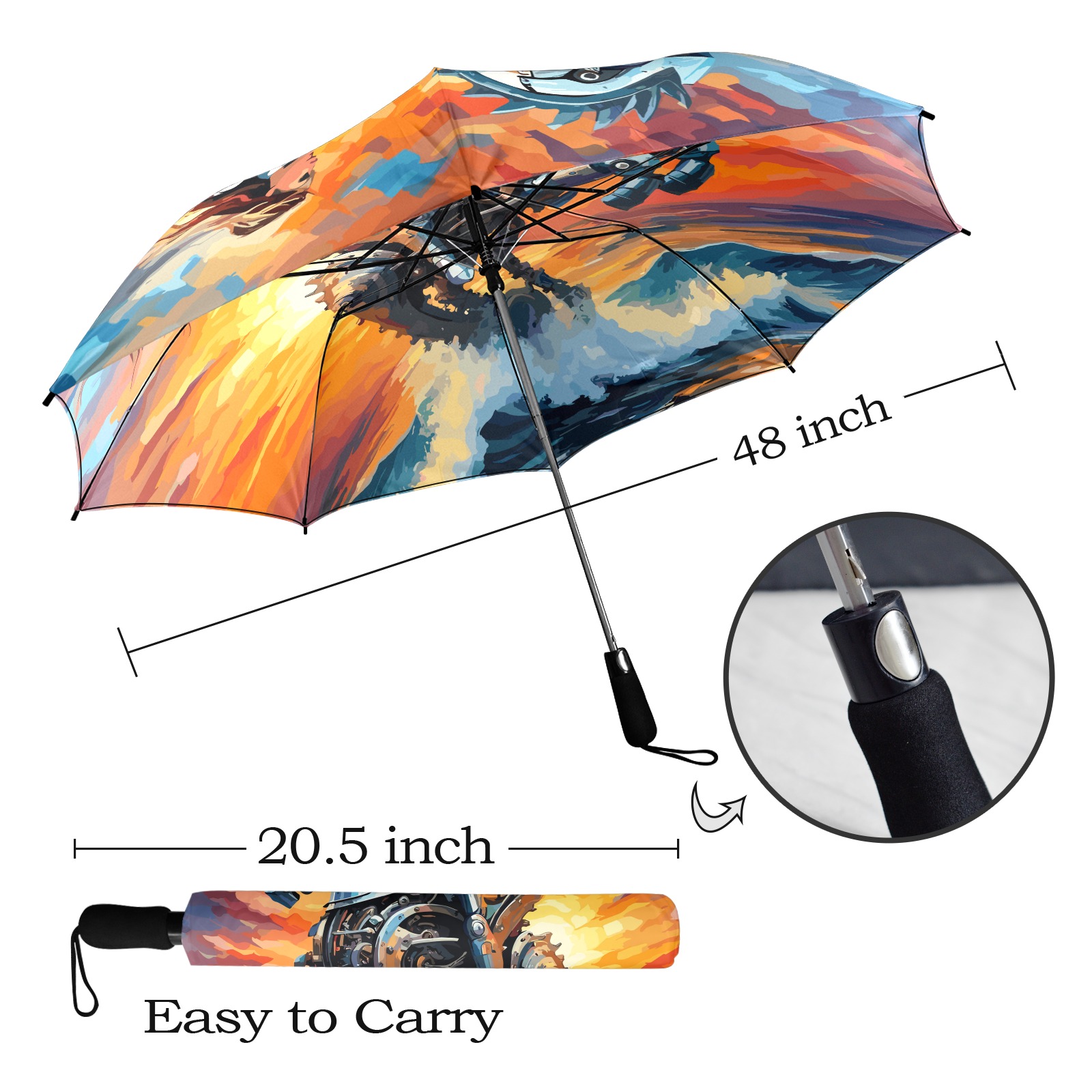 Princess in armor rides mechanical seahorse at sea Semi-Automatic ...