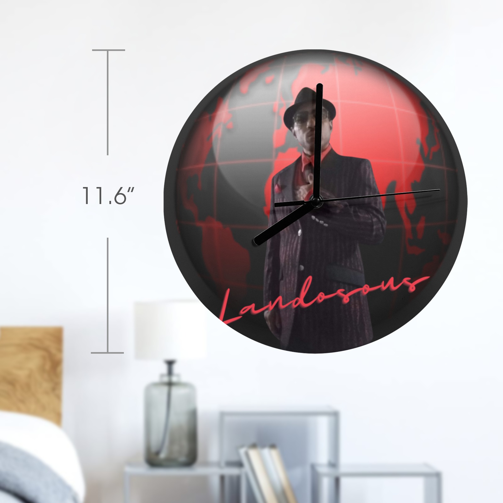 Landosous 2 MDF Wall Clock | ID: D6775335