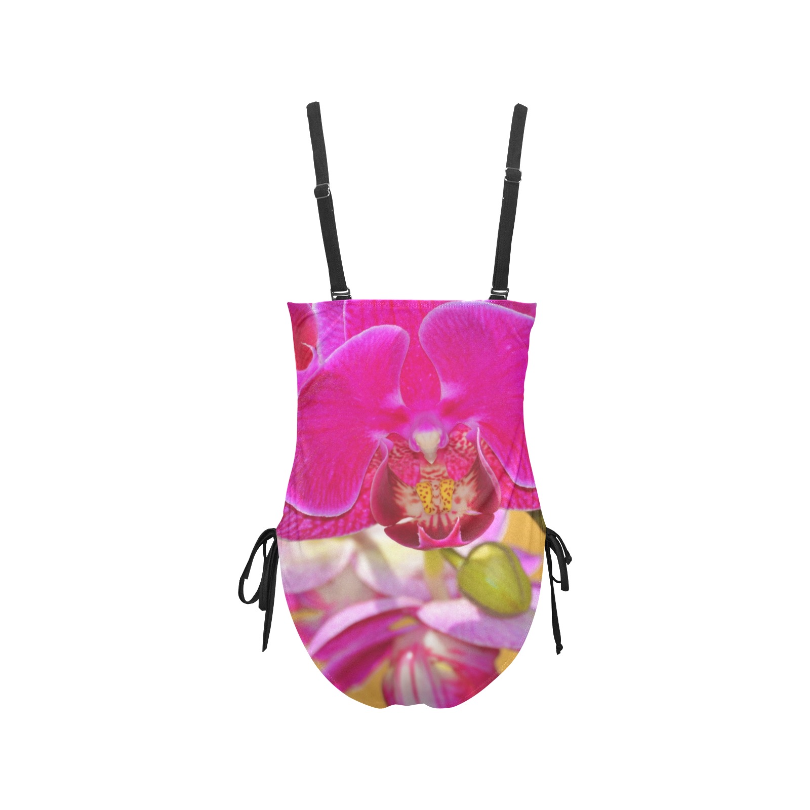 Orchid2 Drawstring Side One Piece Swimsuit Drawstring Side One-Piece ...