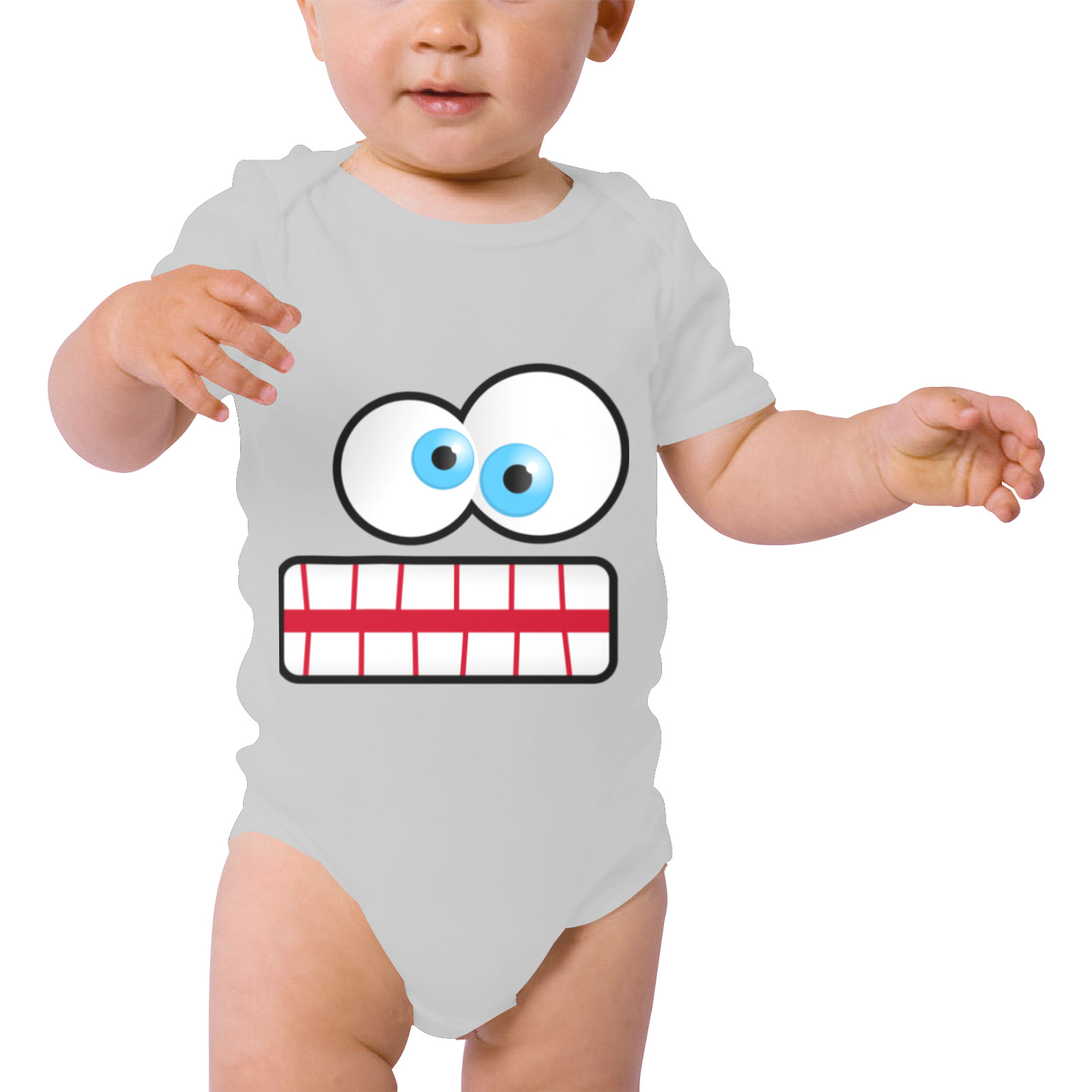 Funny Wacky Comic Cartoon Toothy Expressive Face Baby Powder Organic ...