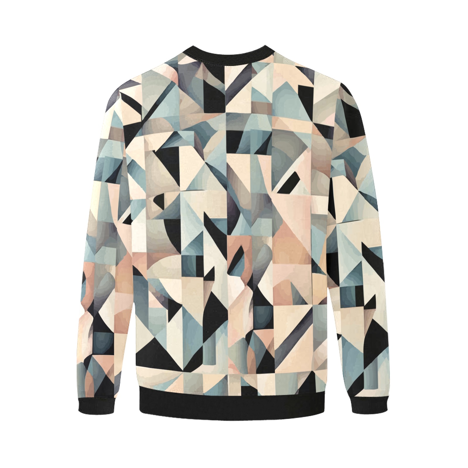 Modern abstract geometric pattern of pastel colors Men's Oversized ...