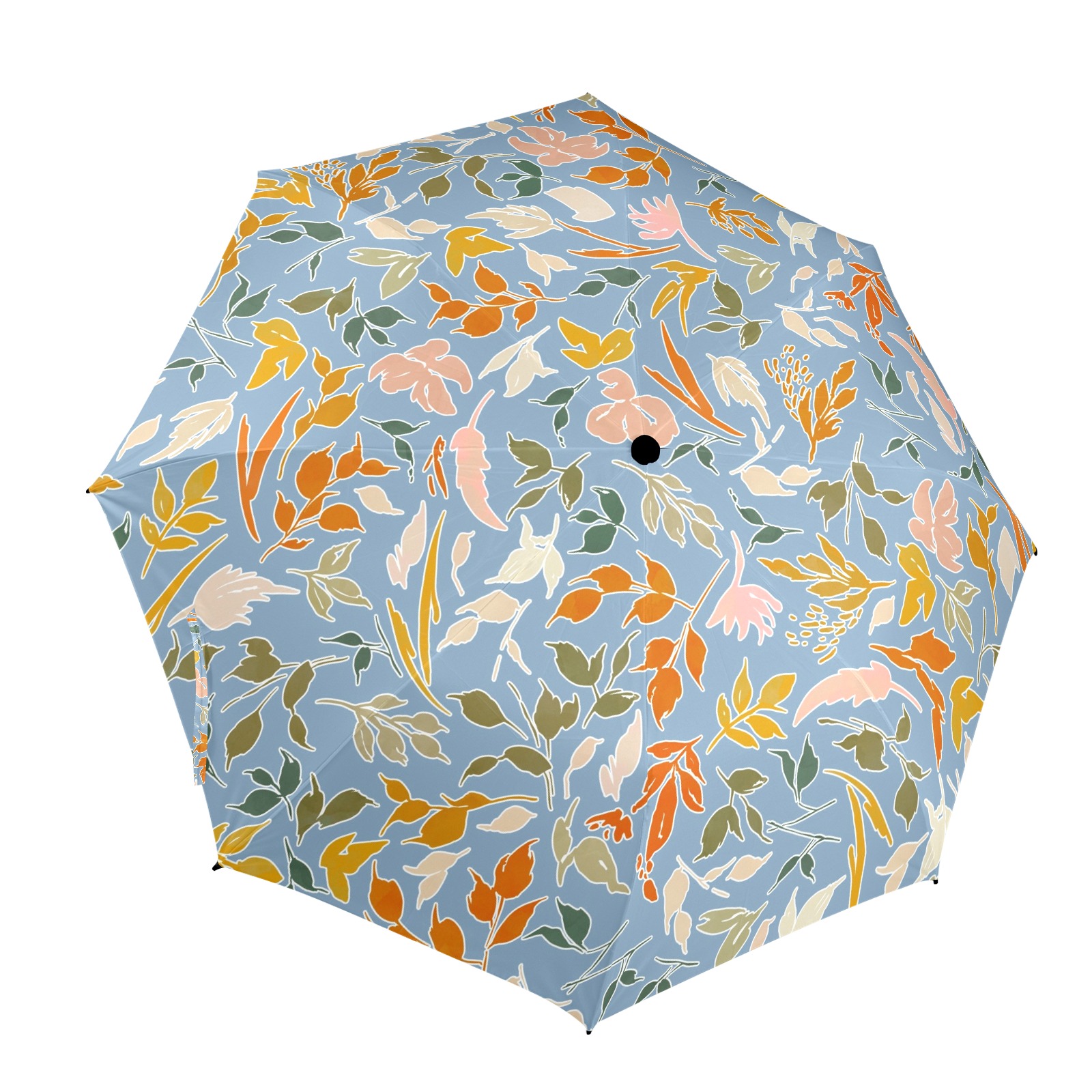 Spring garden pattern DS Semi-Automatic Foldable Umbrella (Model U12 ...