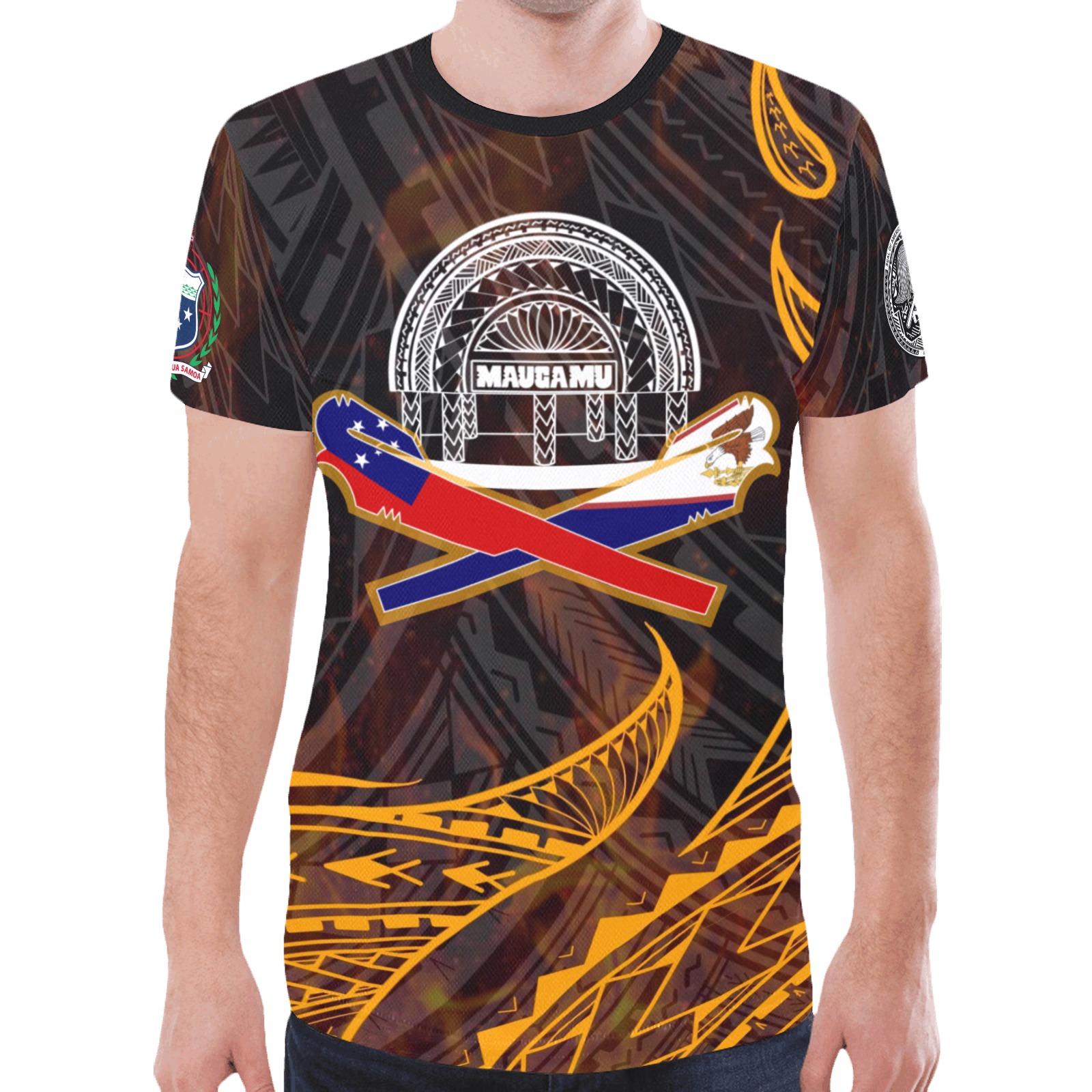 Fale O Mauga Mu New All Over Print T-shirt for Men (Model T45) | ID ...