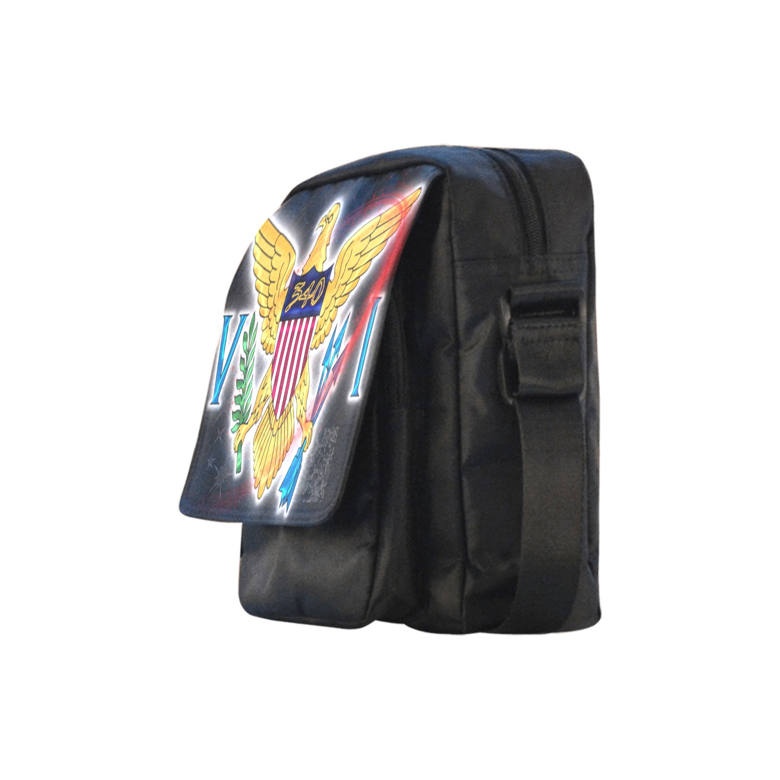 TRENDY LIONESS COUTURE VI FLAG MESSENGER BAG Crossbody Nylon Bags ...