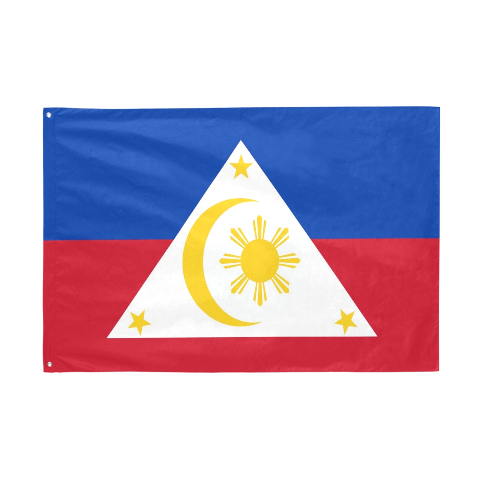 Philippines Flag Variant Triangle Crest Garden Flag 70"x47" | ID: D5751795