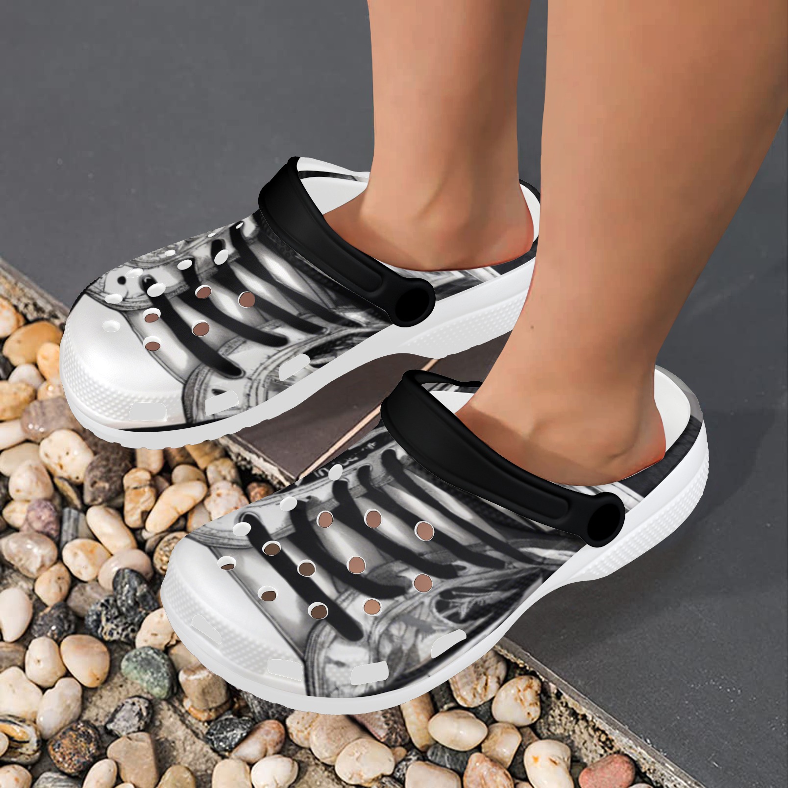 View recent photos (6)Sneaker Clogs Black Custom Print Foam Clogs for ...