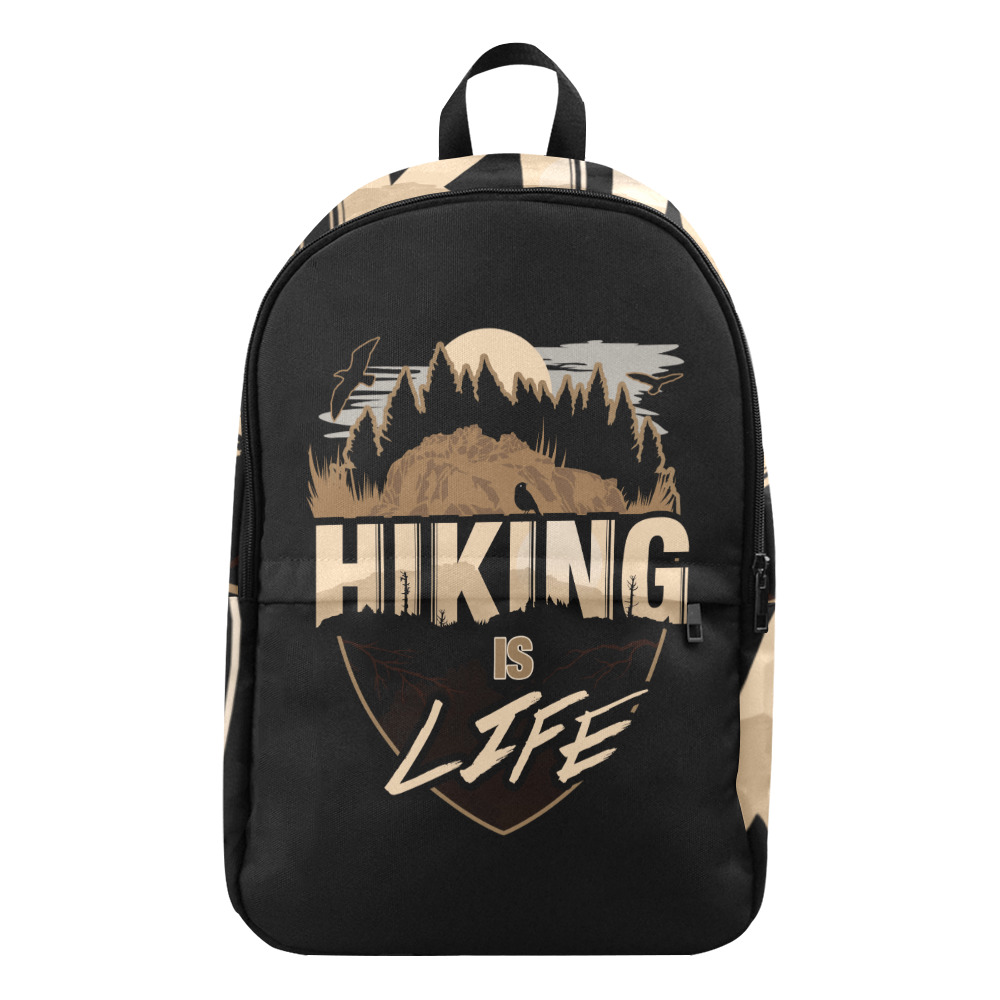 Hiking Is Life Fabric Backpack for Adult (Model 1659) | ID: D6530661