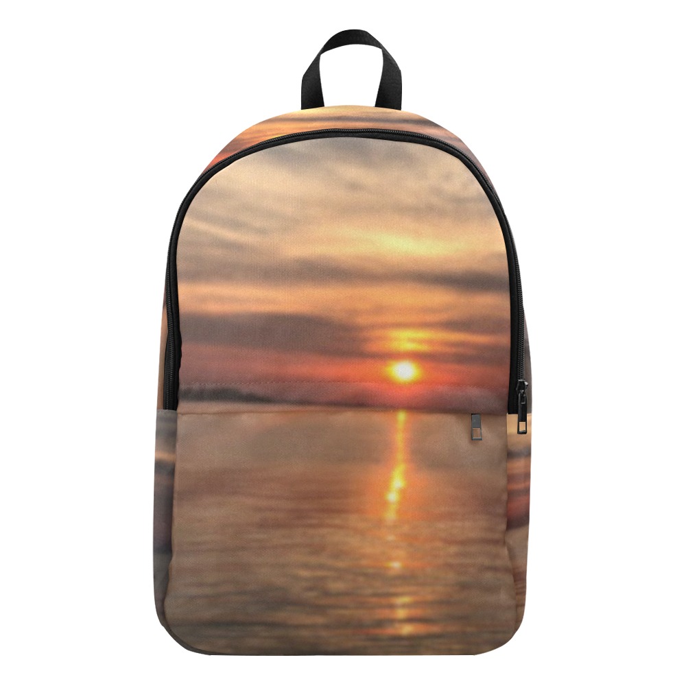 Dark Evening Sunset Collection Fabric Backpack for Adult (Model 1659 ...