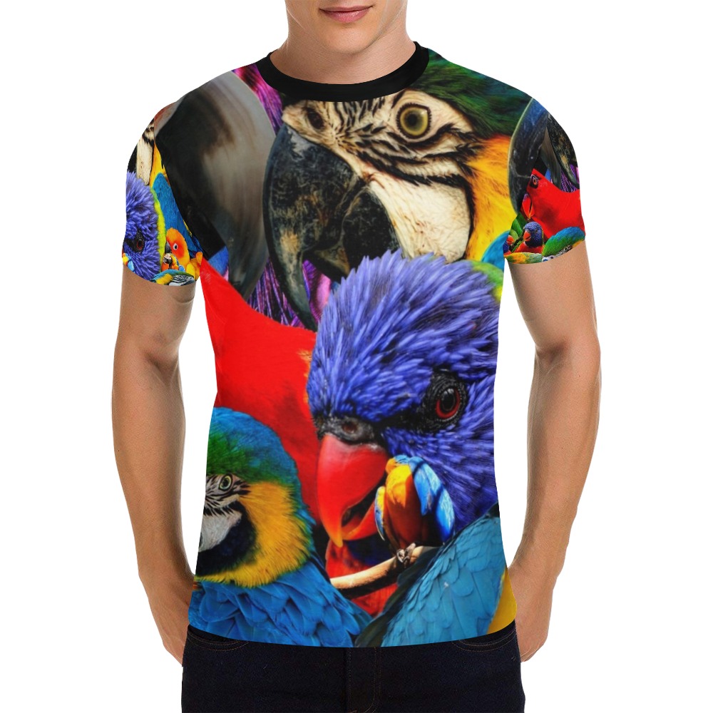 PARROTS All Over Print T-Shirt for Men (USA Size) (Model T40) | ID ...