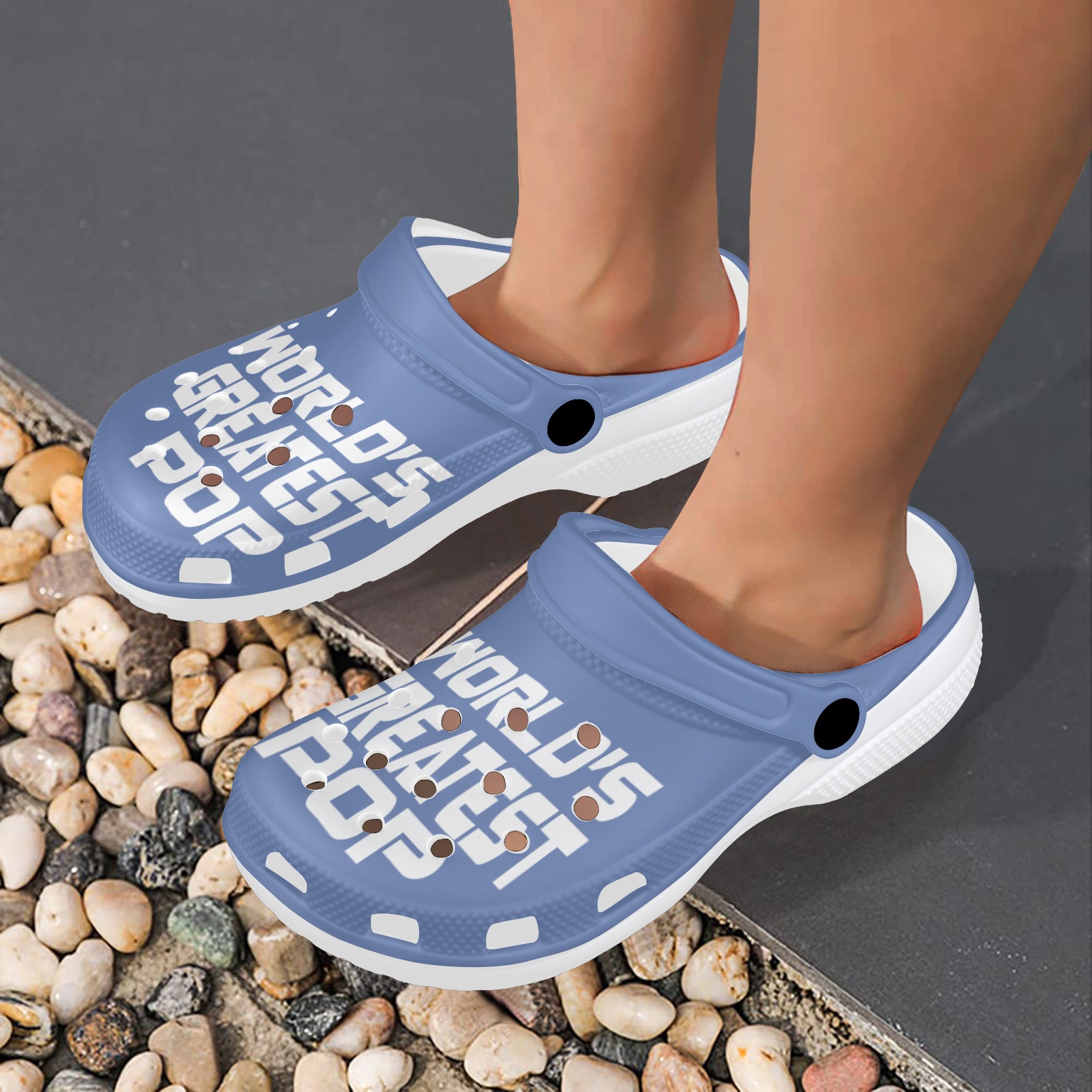 World's Greatest Pop Custom Print Foam Clogs for Adults | ID: D6980388
