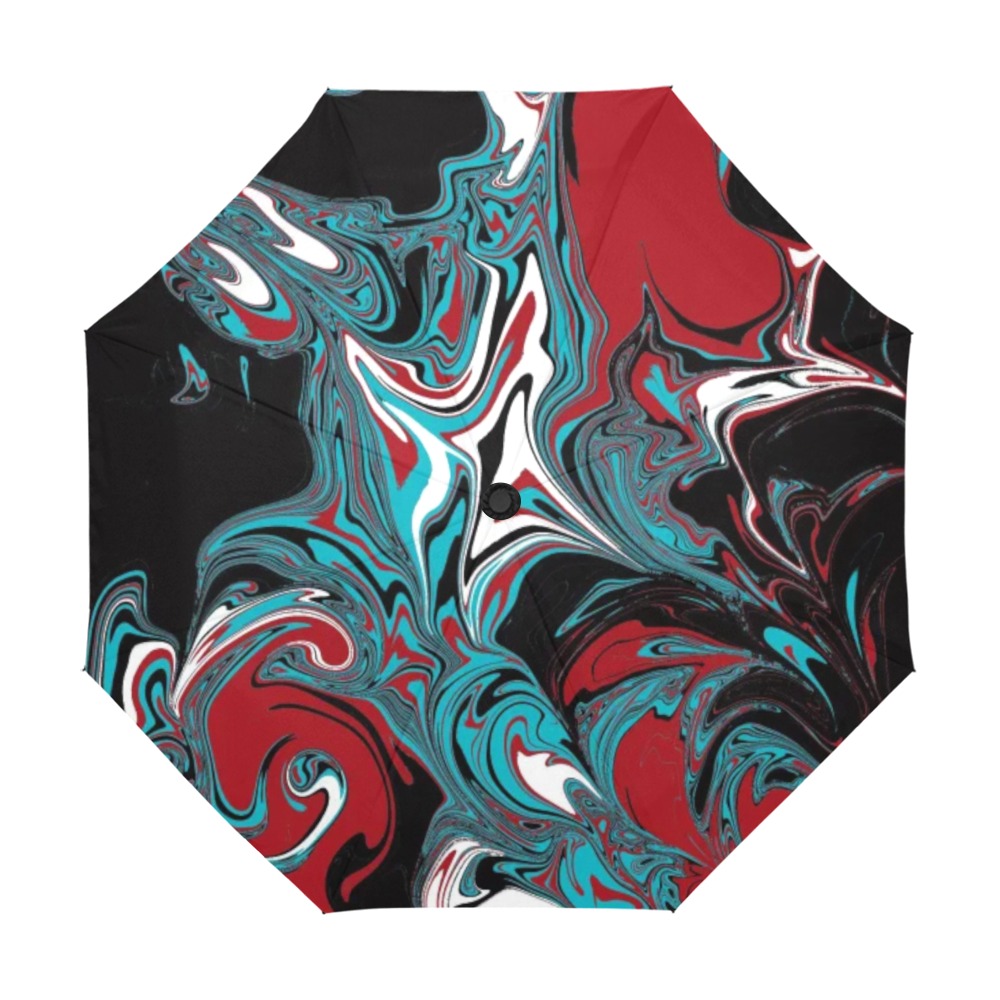 Dark Wave of Colors Anti-UV Auto-Foldable Umbrella (U09) | ID: D6981379