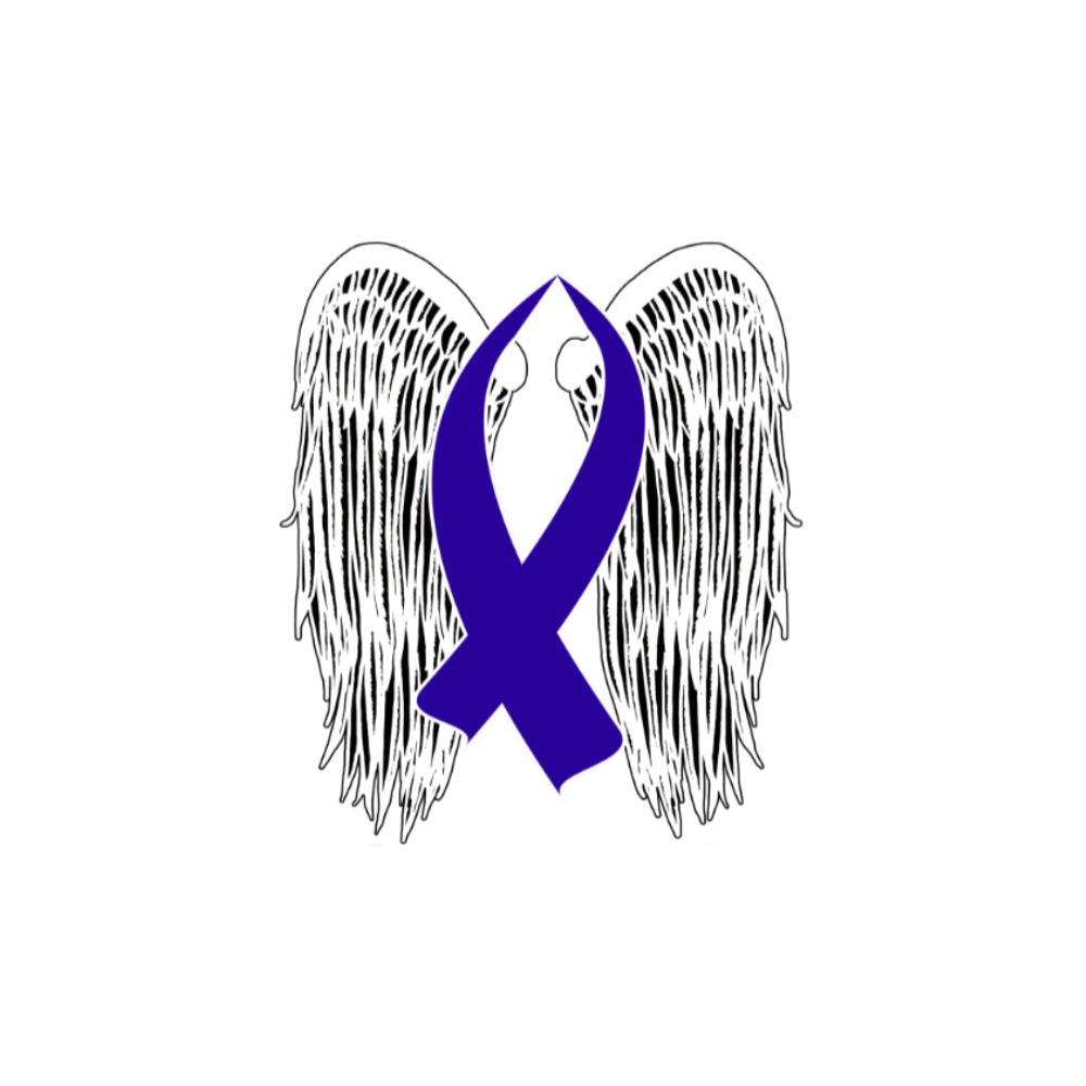 Winged Awareness Ribbon (Dark Blue) Photo Panel for Tabletop Display 6 ...