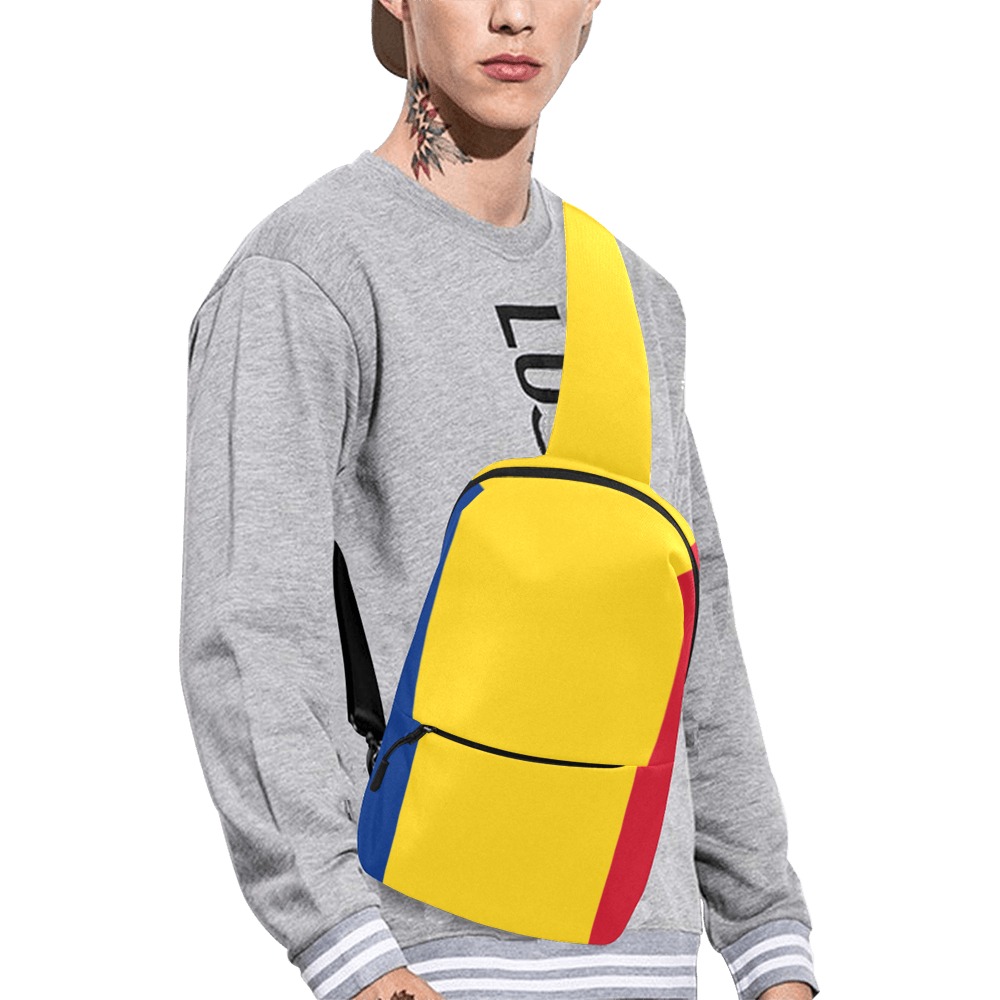 2000px-Flag_of_Romania.svg Chest Bag (Model 1678) | ID: D6334091