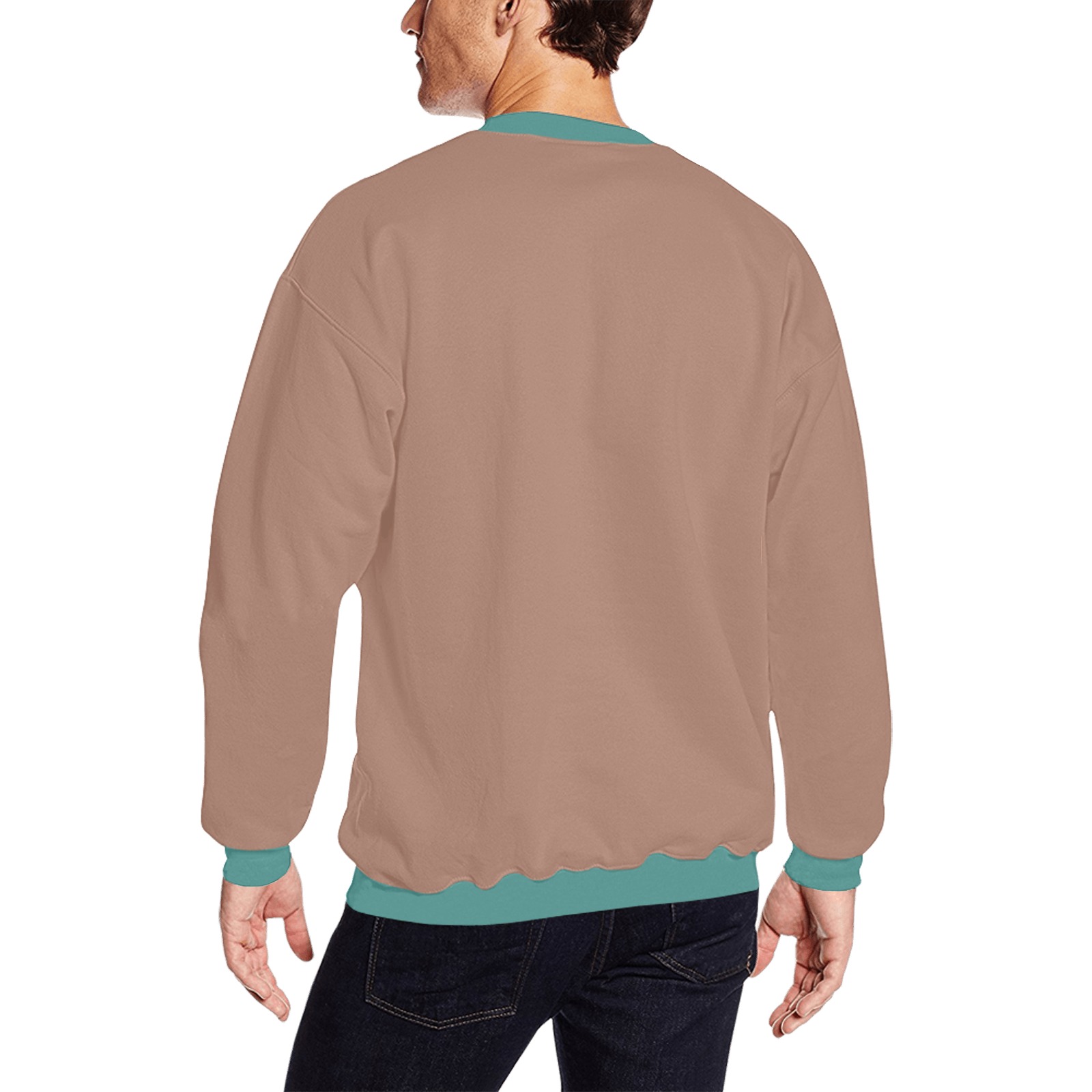 Mocha Mousse Hex Code #a47864 Men's Crew Neck Sweatshirt (Model H18 ...