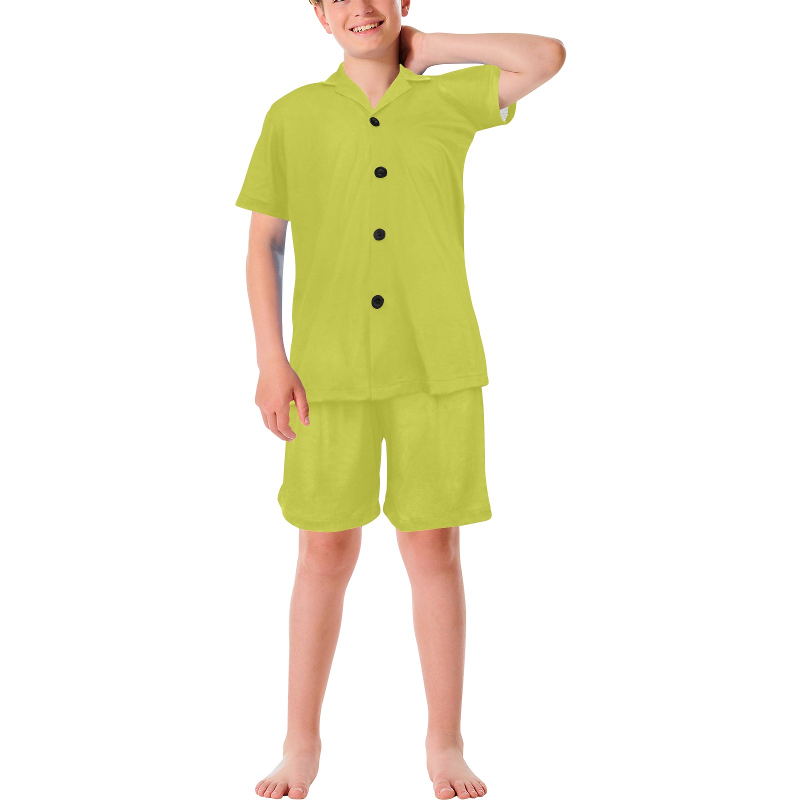 Fragile Sprout Big Boys' V-Neck Short Pajama Set | ID: D6216555